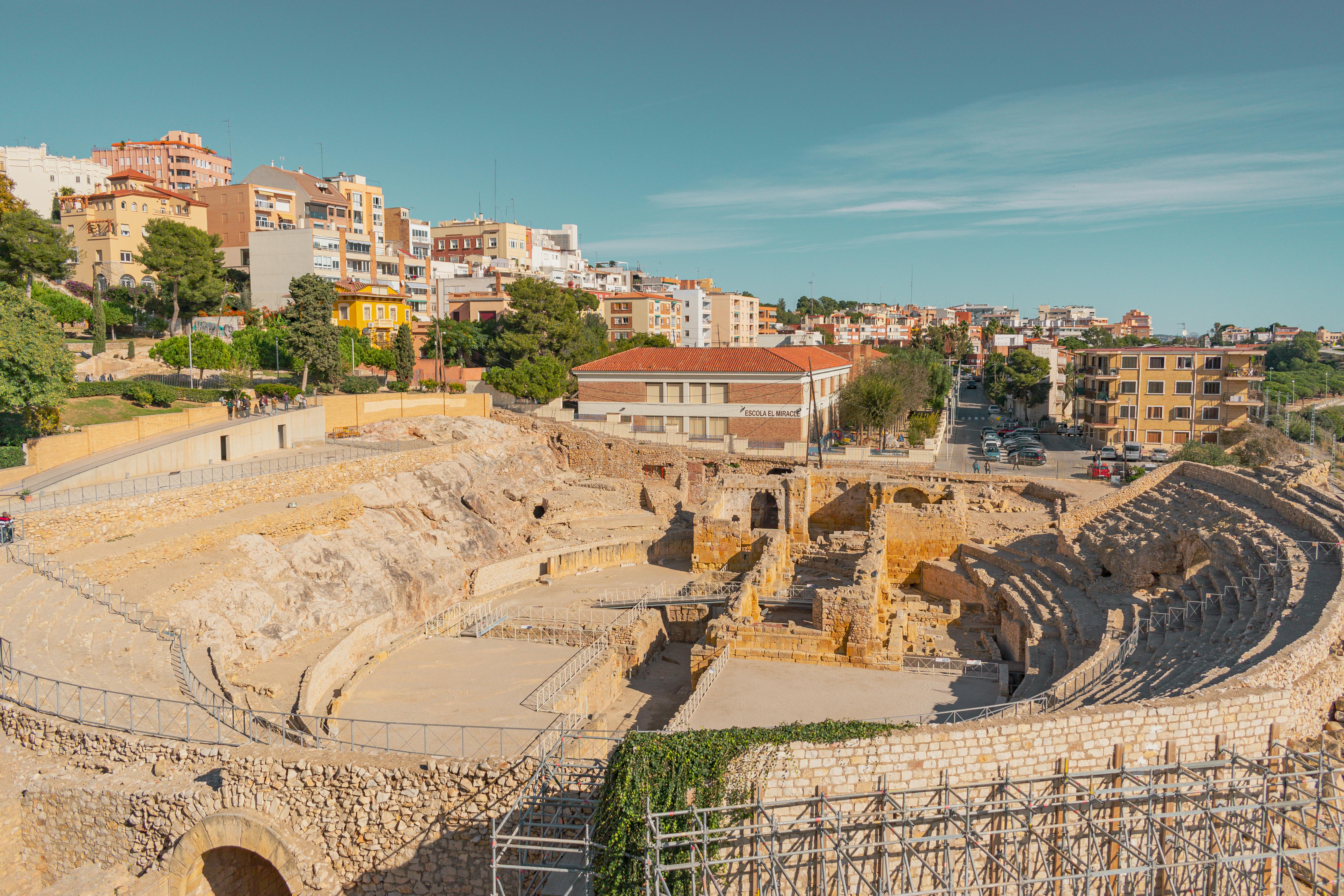 Aerial View of a Coliseum · Free Stock Photo