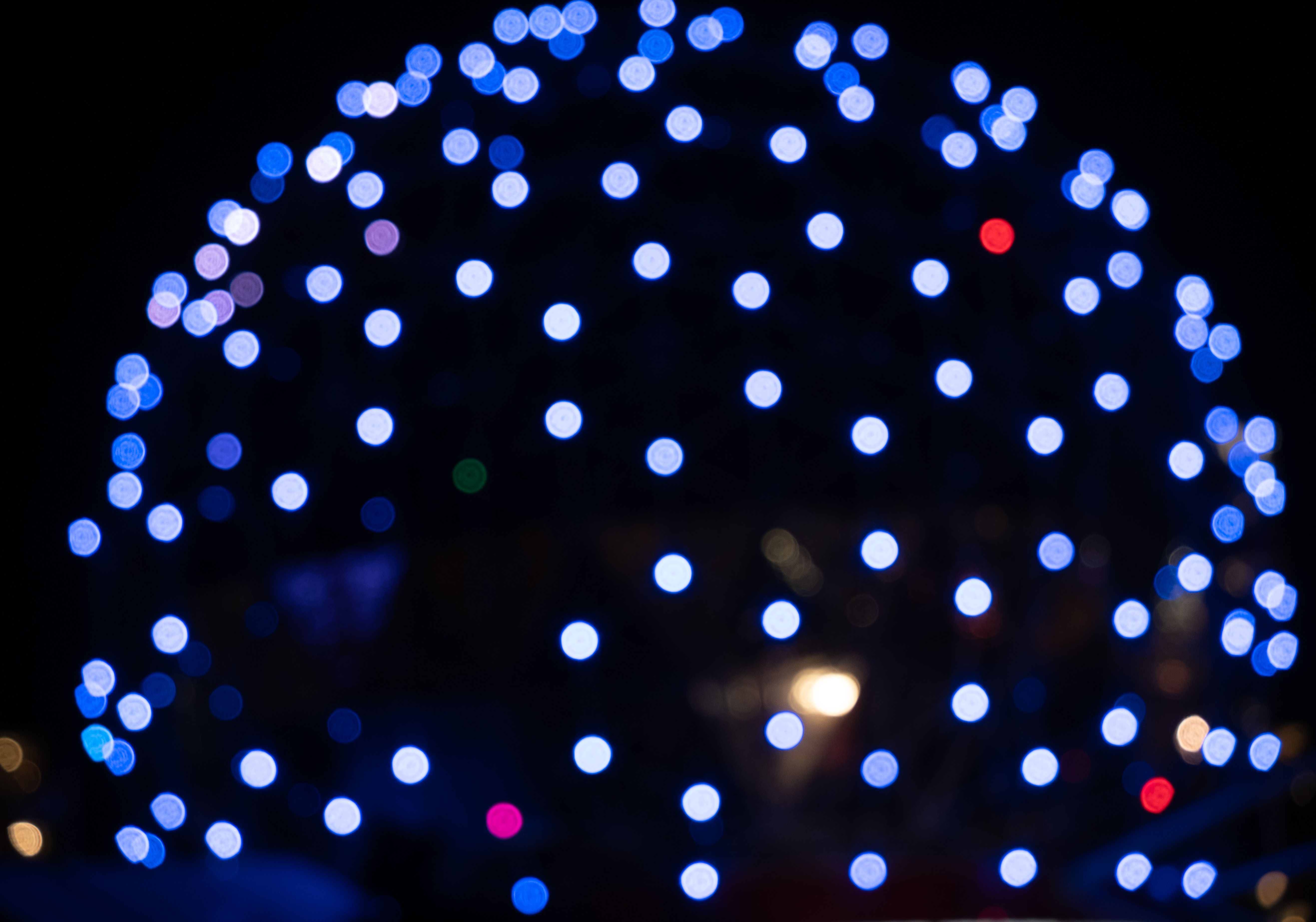 Blur Lights in Dark Outside · Free Stock Photo
