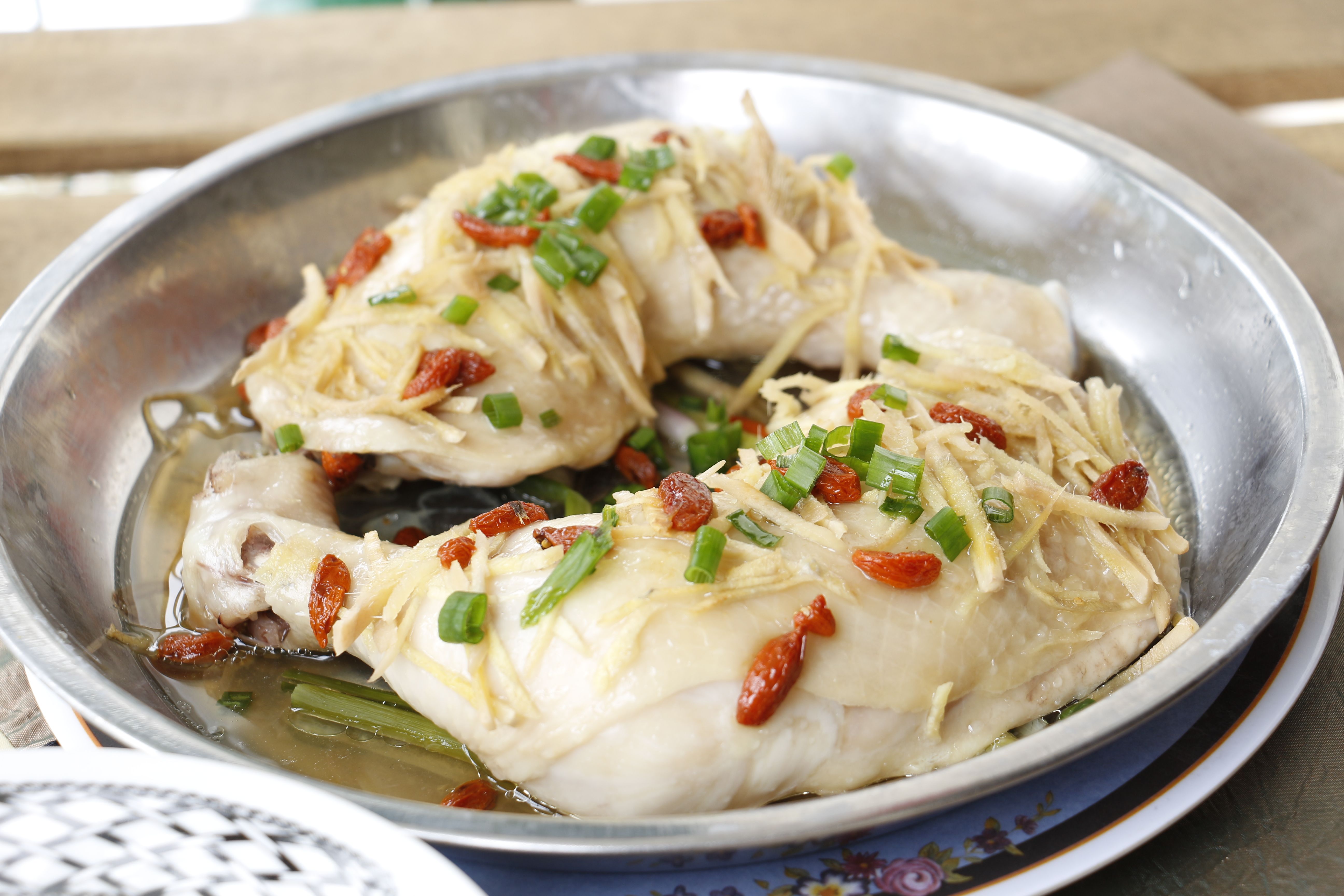 Cooked Chicken with Chives and Ginger · Free Stock Photo