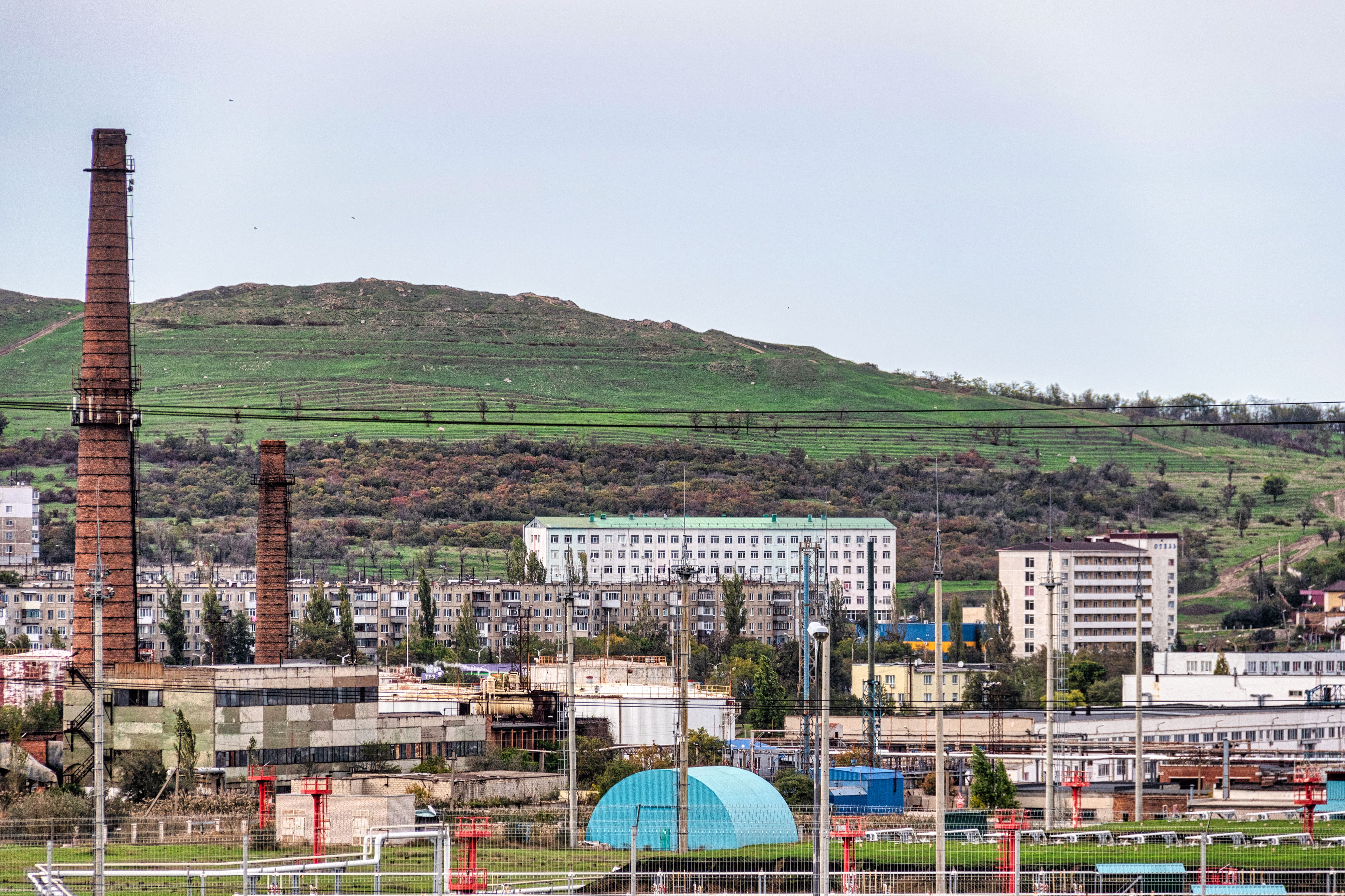 Industrial Buildings in Green Countryside · Free Stock Photo