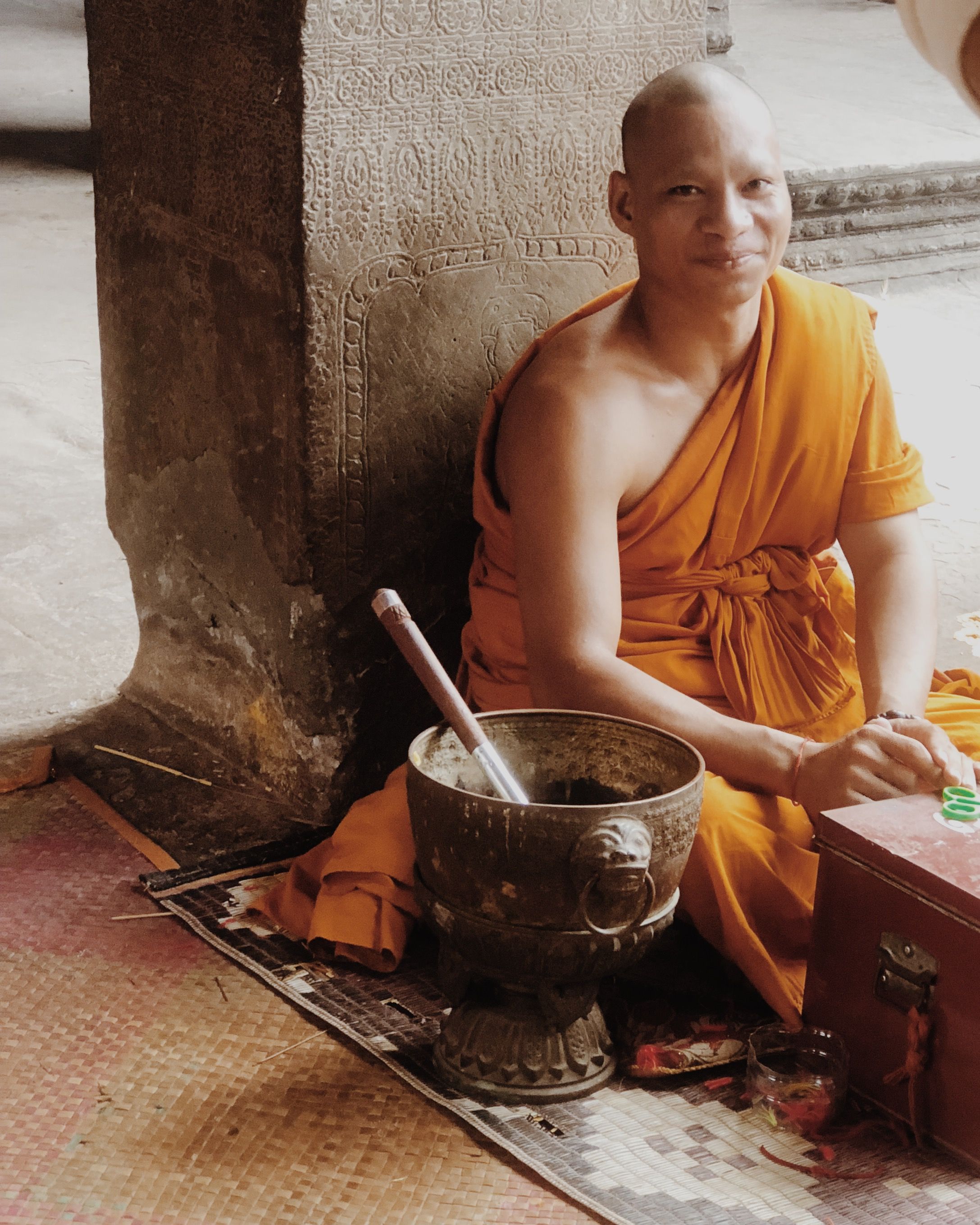 Selective Focus Photography of Monk during Meditation · Free Stock Photo