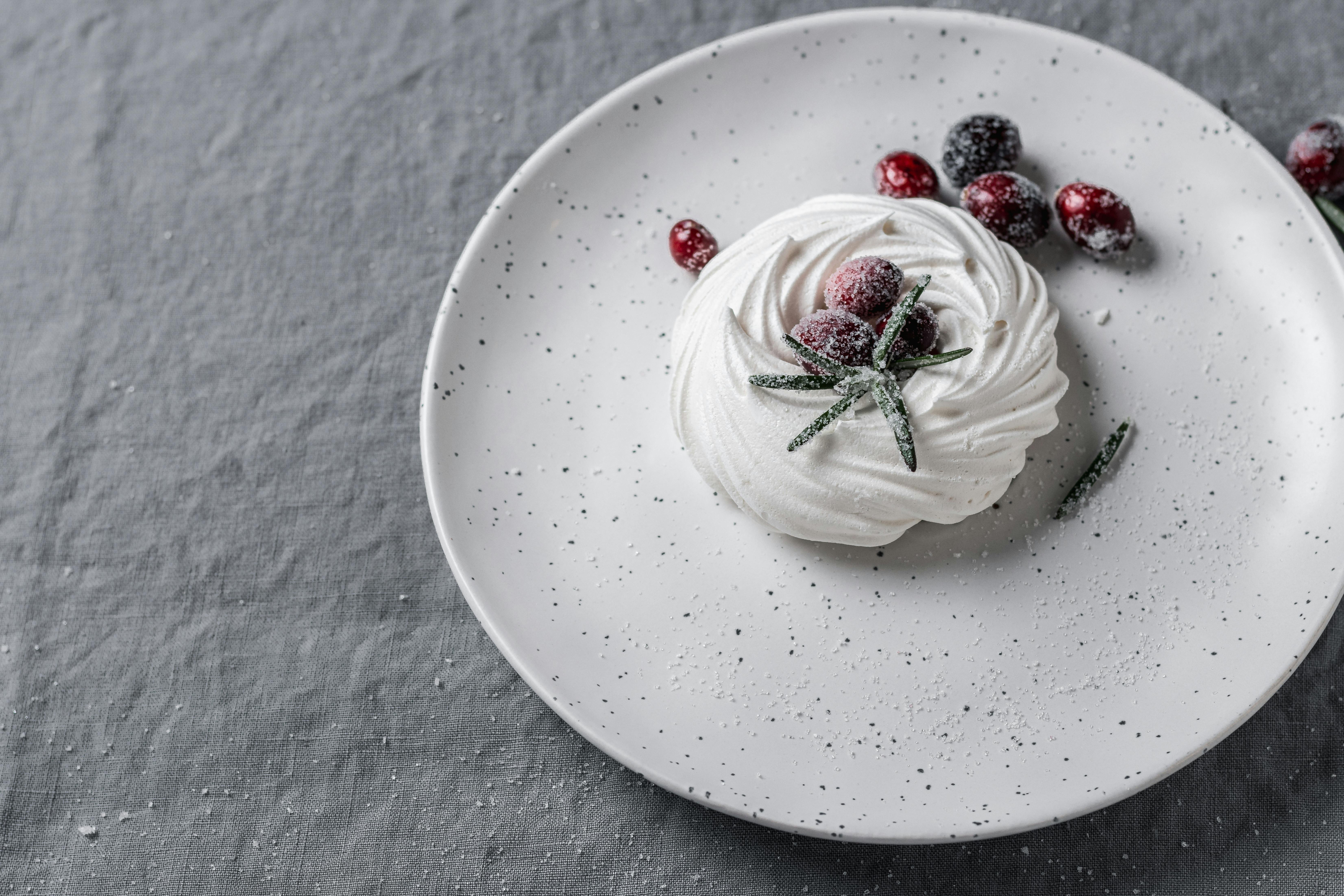 Meringue Dessert Filled with Fruits · Free Stock Photo