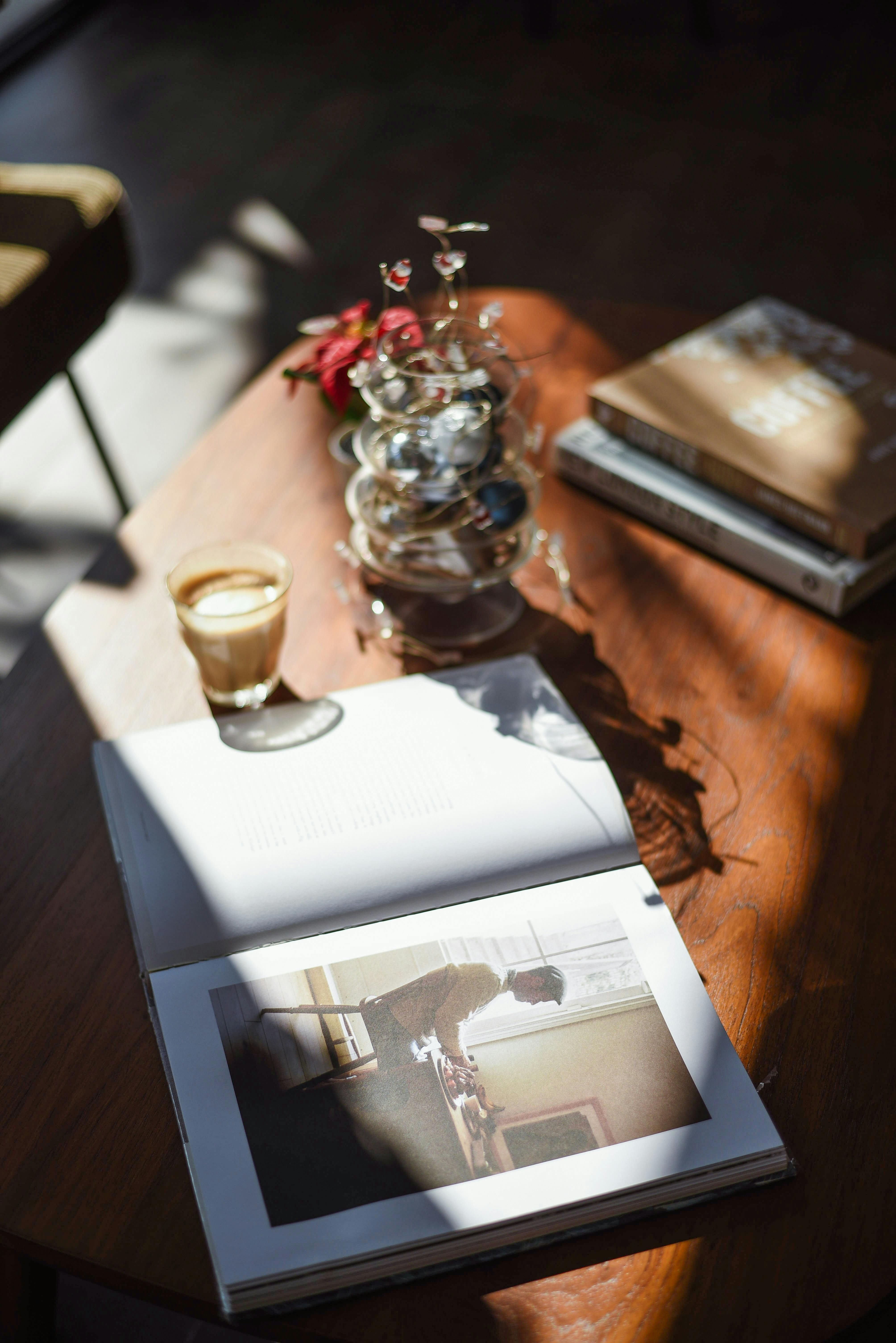 White Notebook on Wooden Table · Free Stock Photo