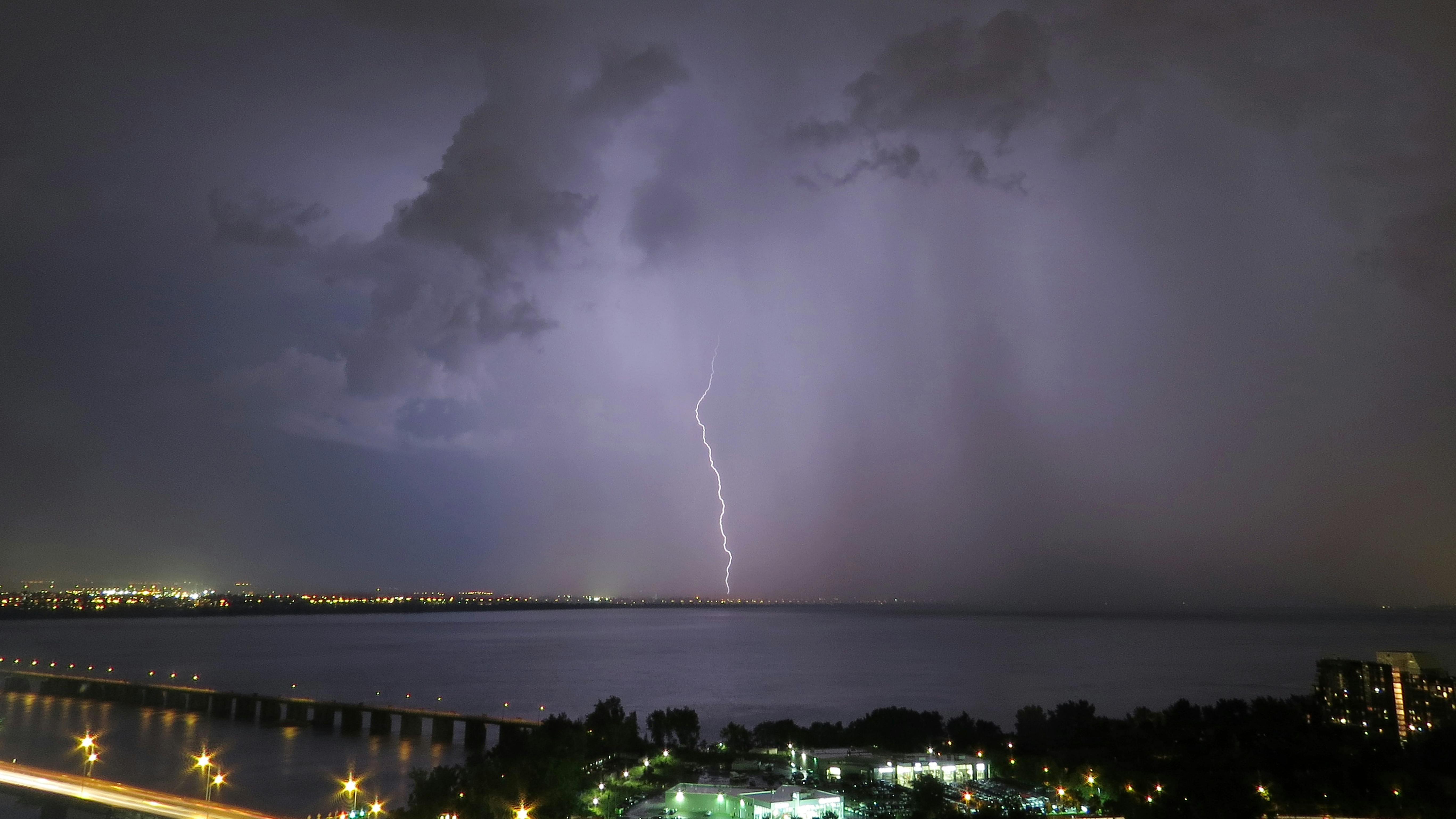 A Lightning Strike from a Distant Rain Storm · Free Stock Photo