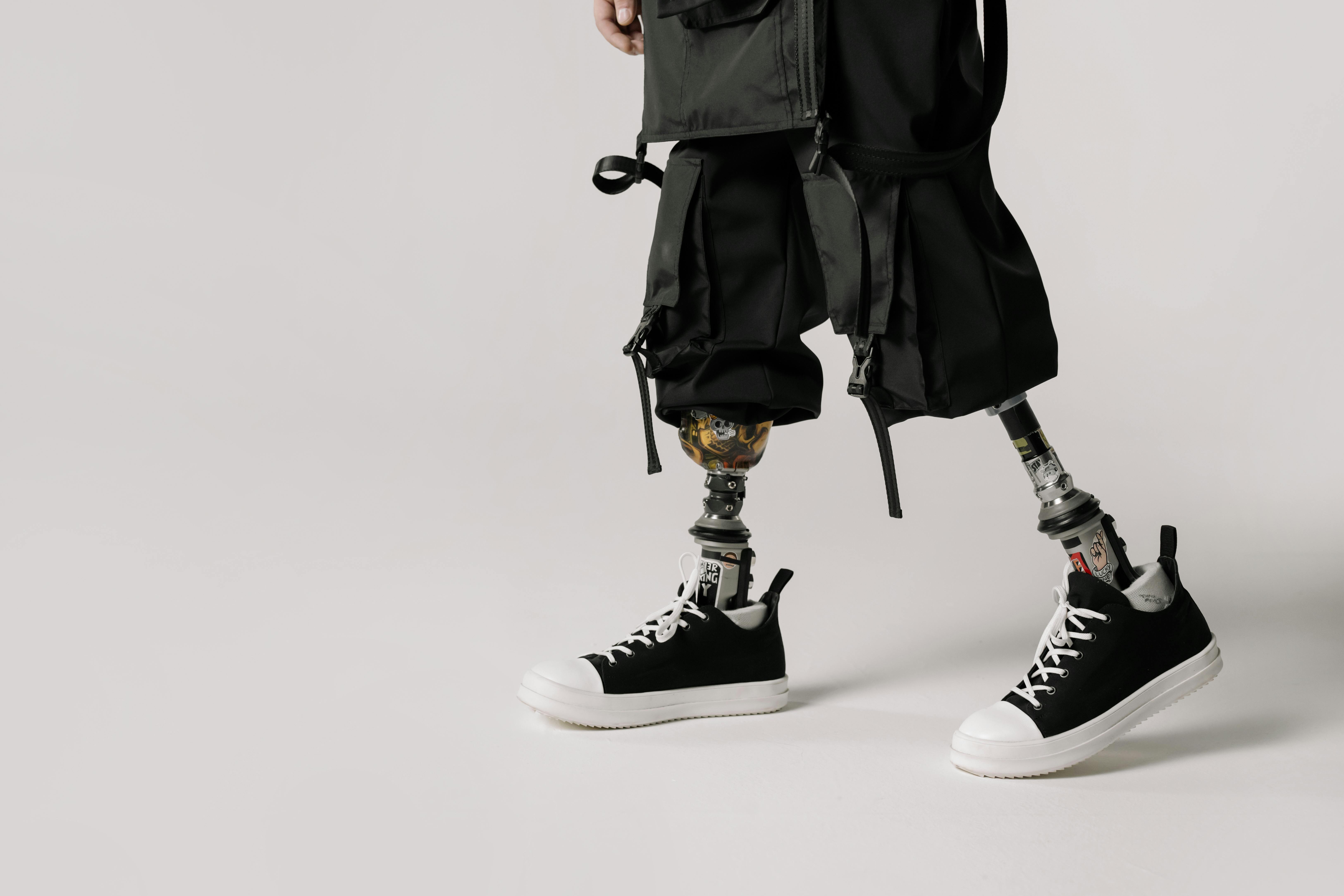 Prosthetic Legs With Stickers · Free Stock Photo
