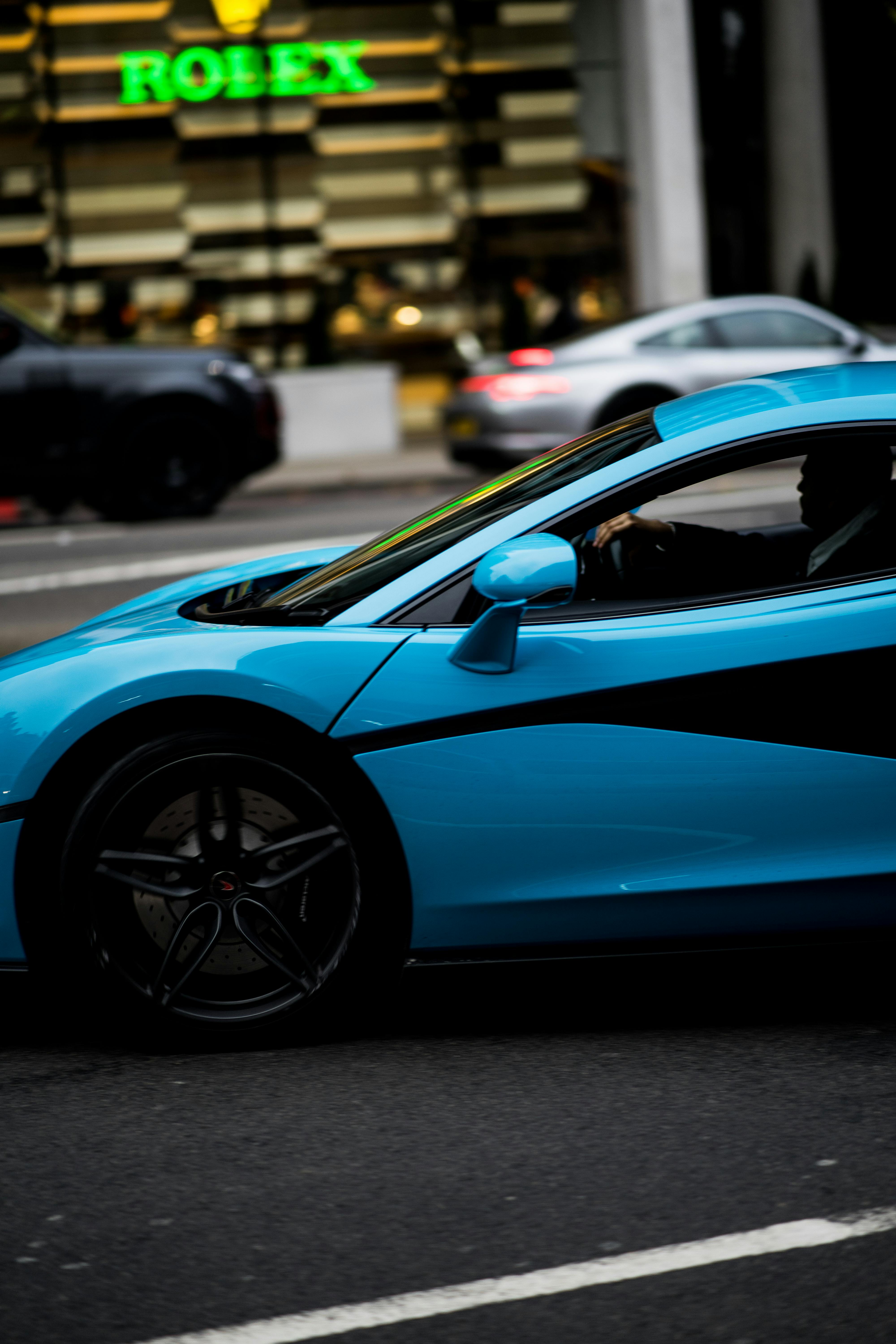 A Blue Supercar · Free Stock Photo