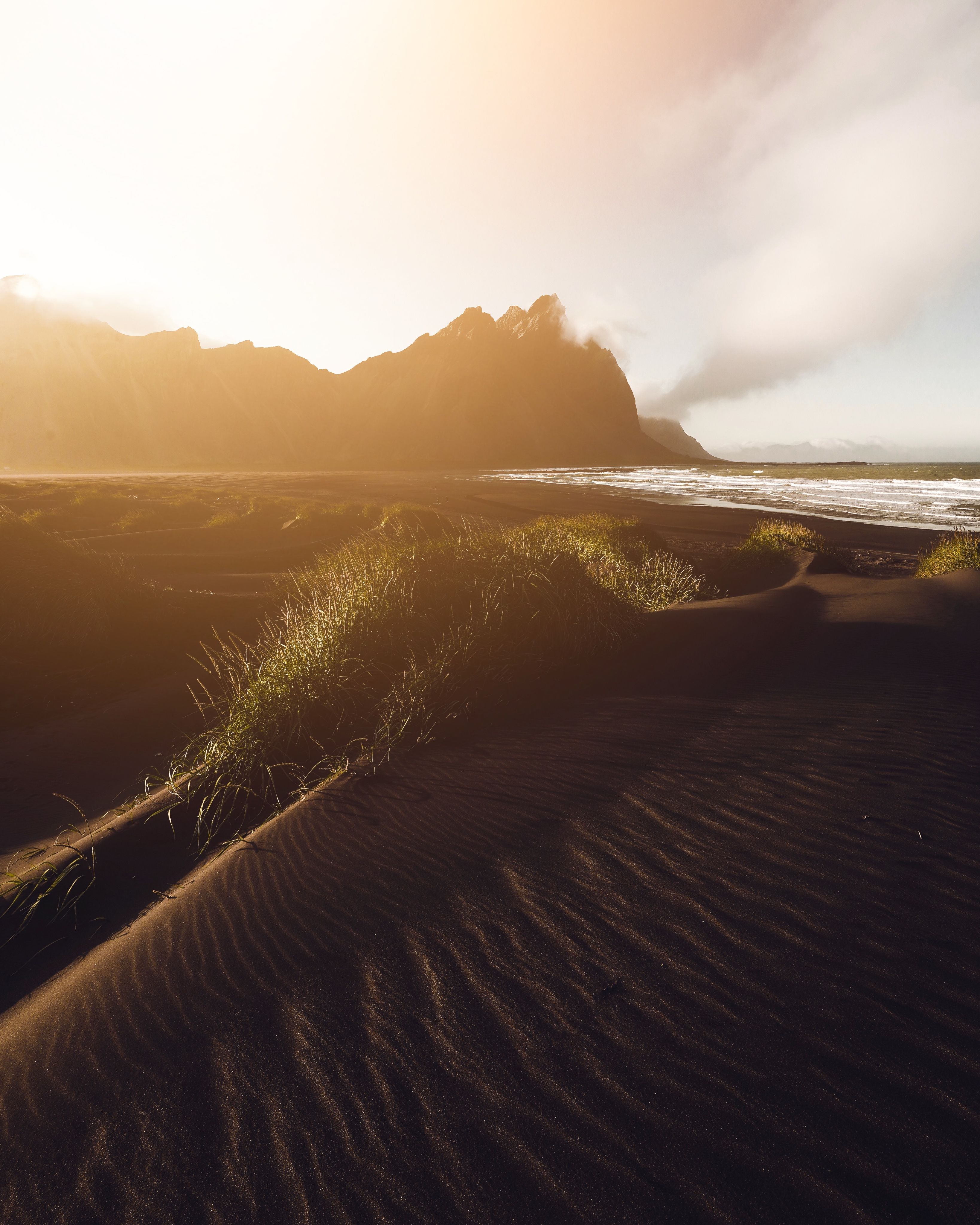 Sandy beach in evening time · Free Stock Photo