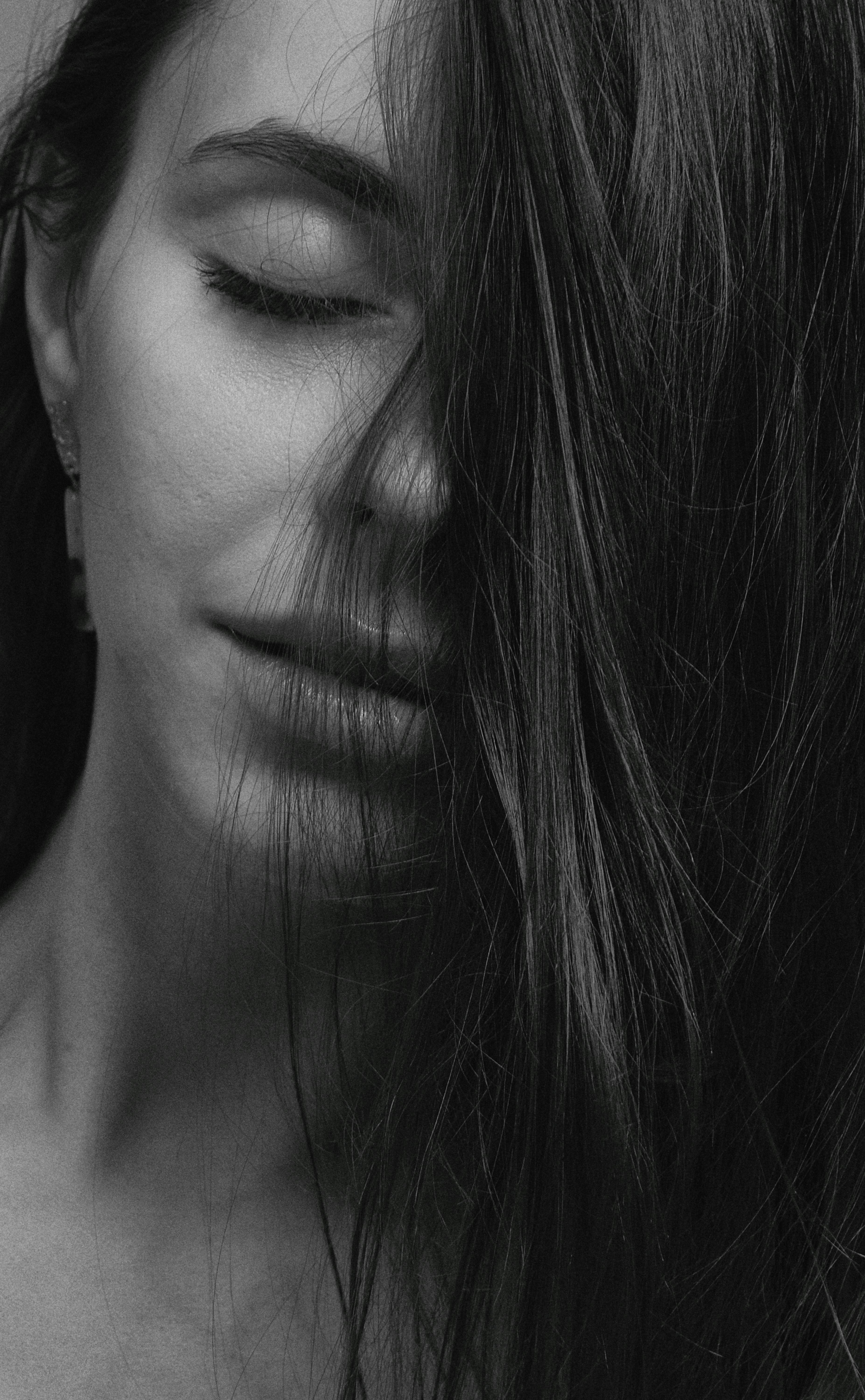 Half Face Photo of a Beautiful Woman · Free Stock Photo