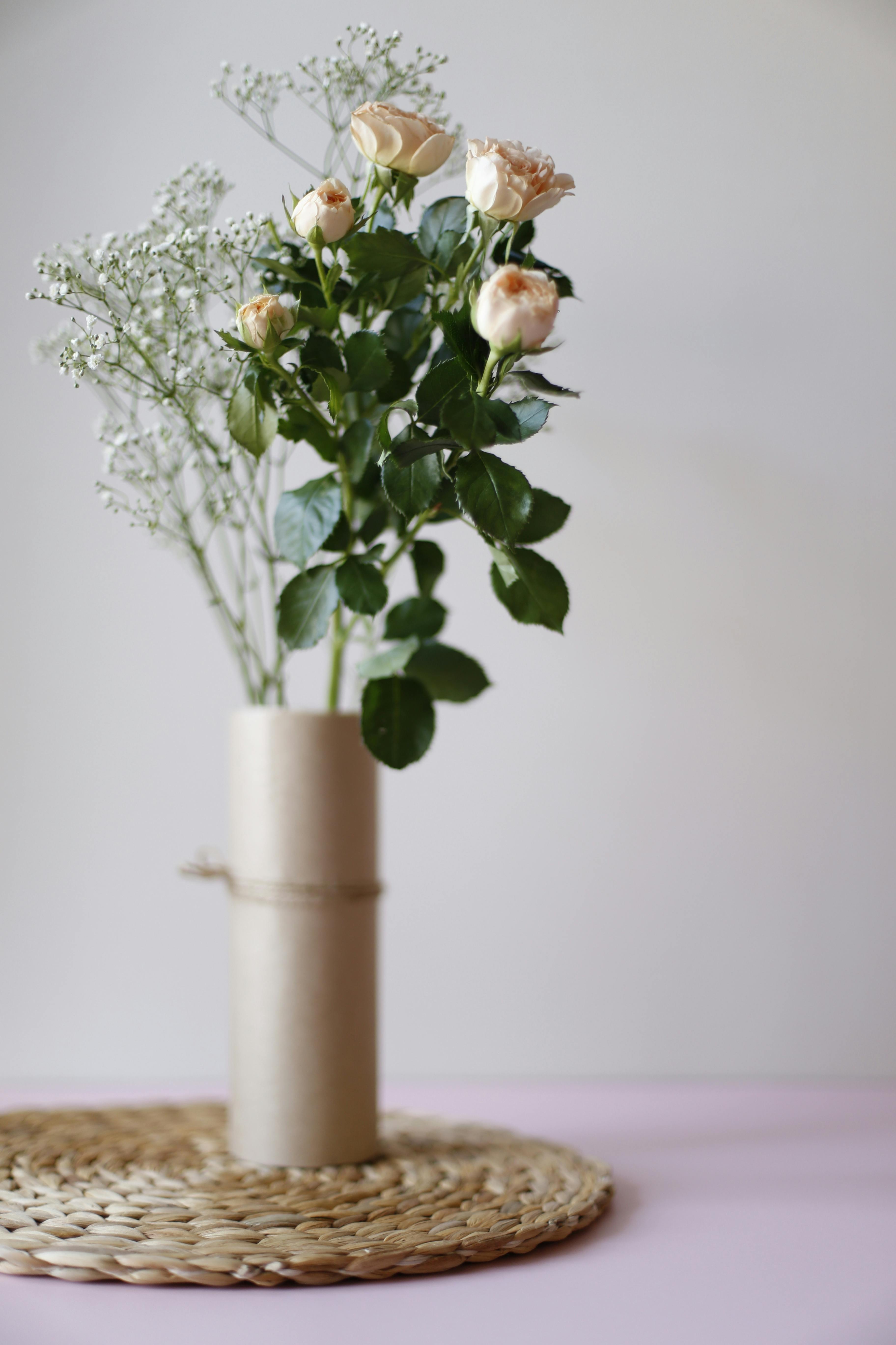 Close-Up Shot of Flowers in a Vase · Free Stock Photo
