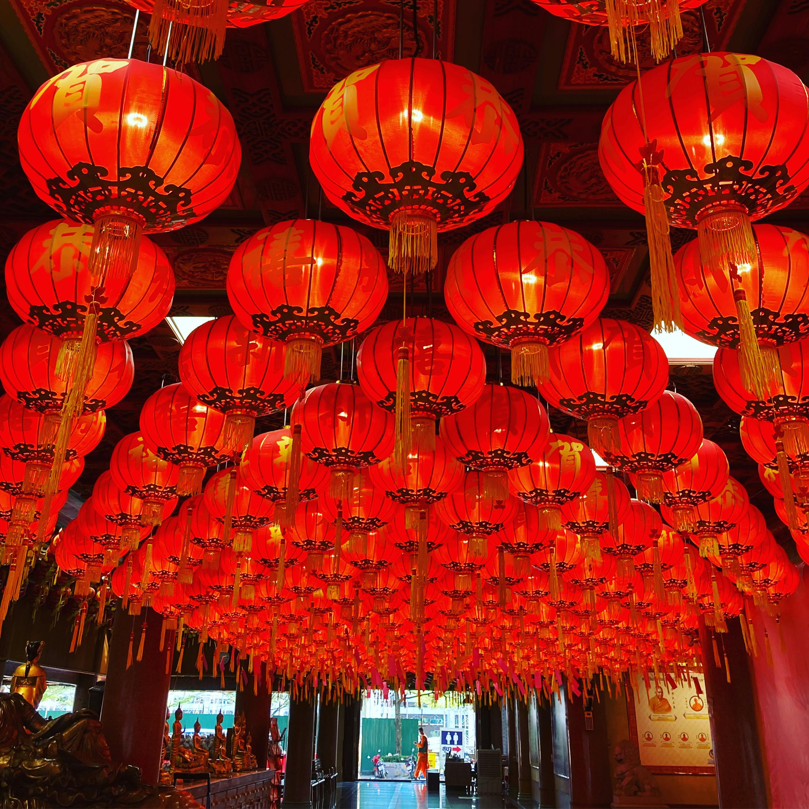 Chinese Lanterns Hanging on the Ceiling · Free Stock Photo