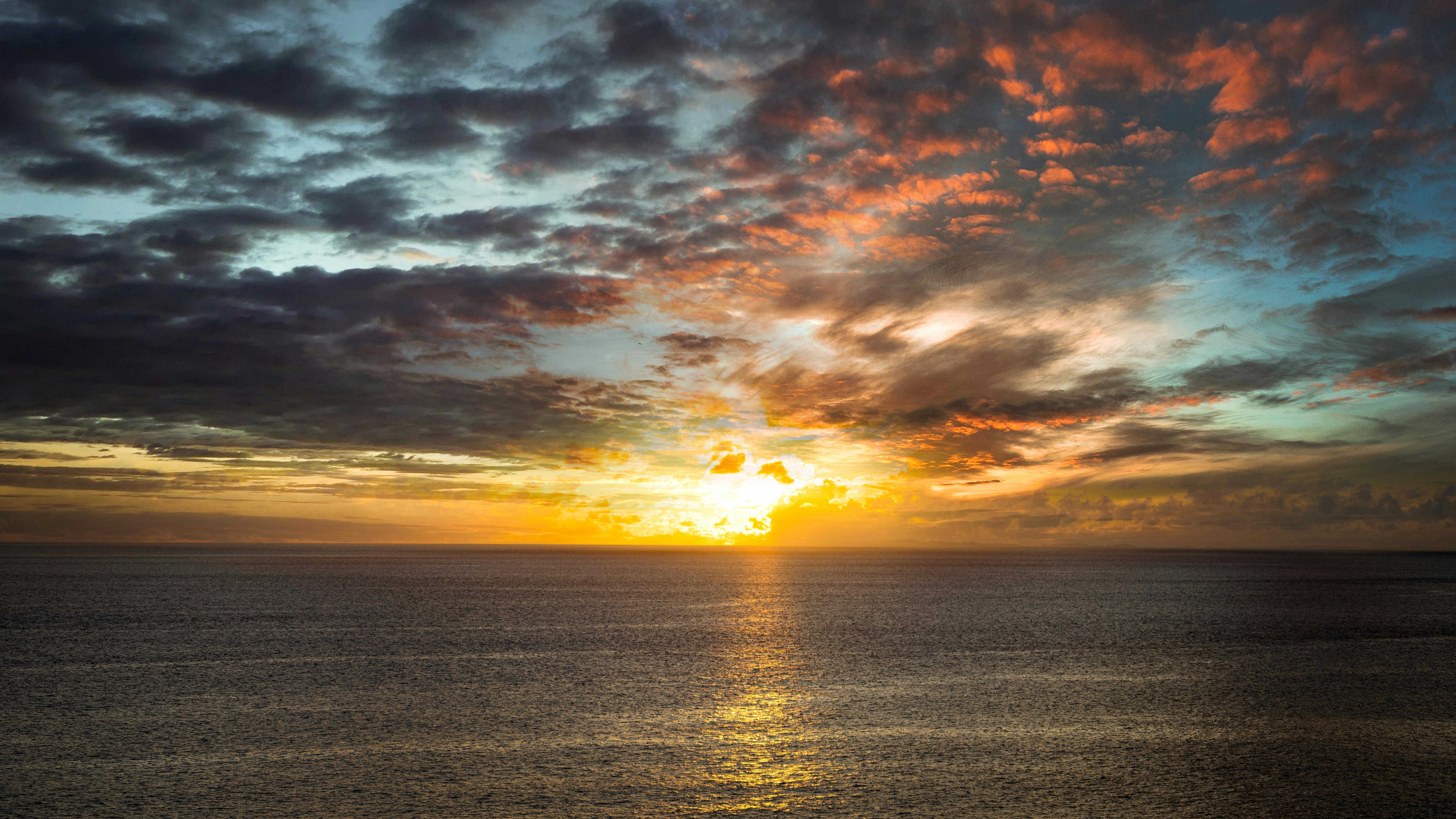 Placid Sea during Sunset · Free Stock Photo