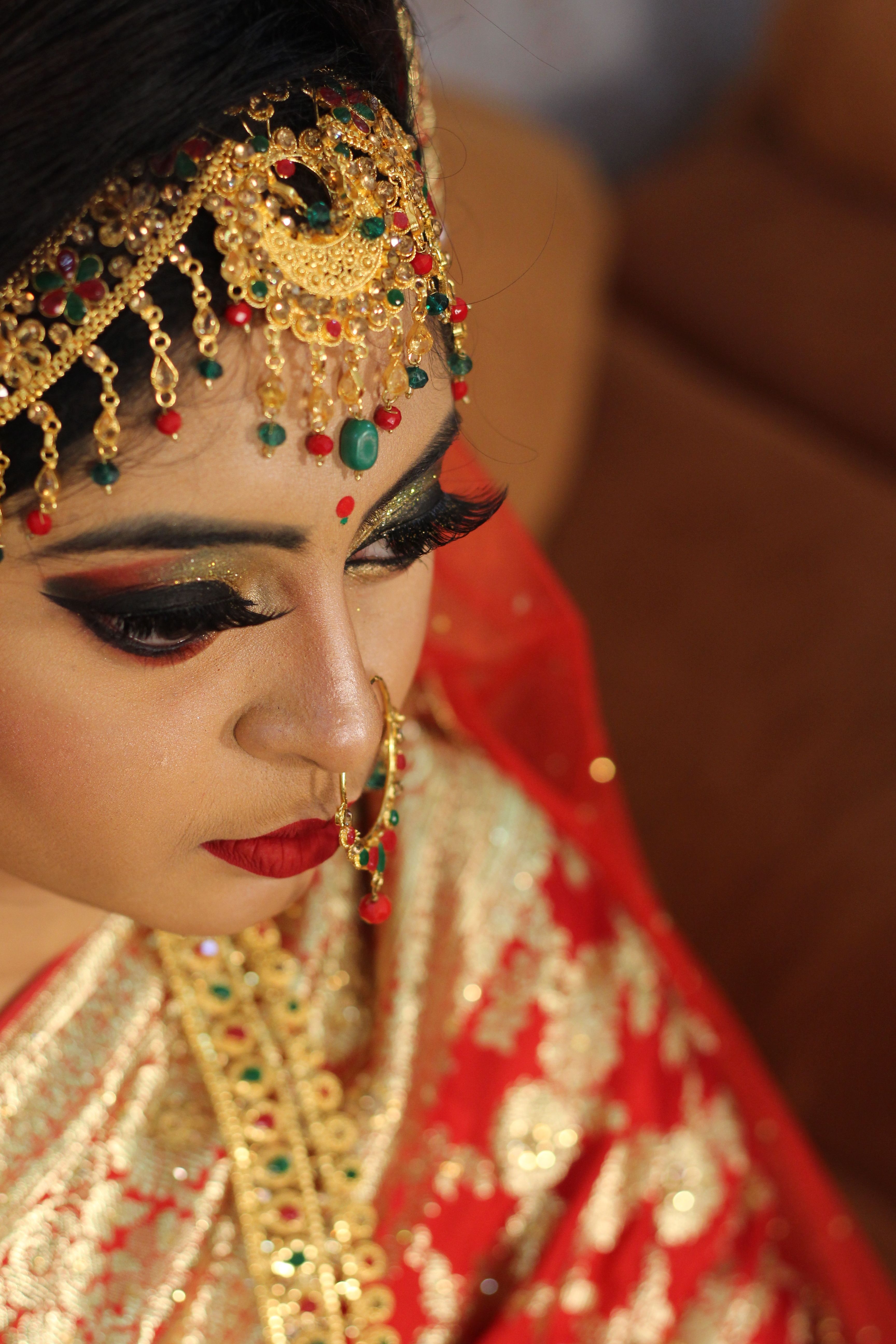 An Elegant Woman in Pink Traditional Dress · Free Stock Photo