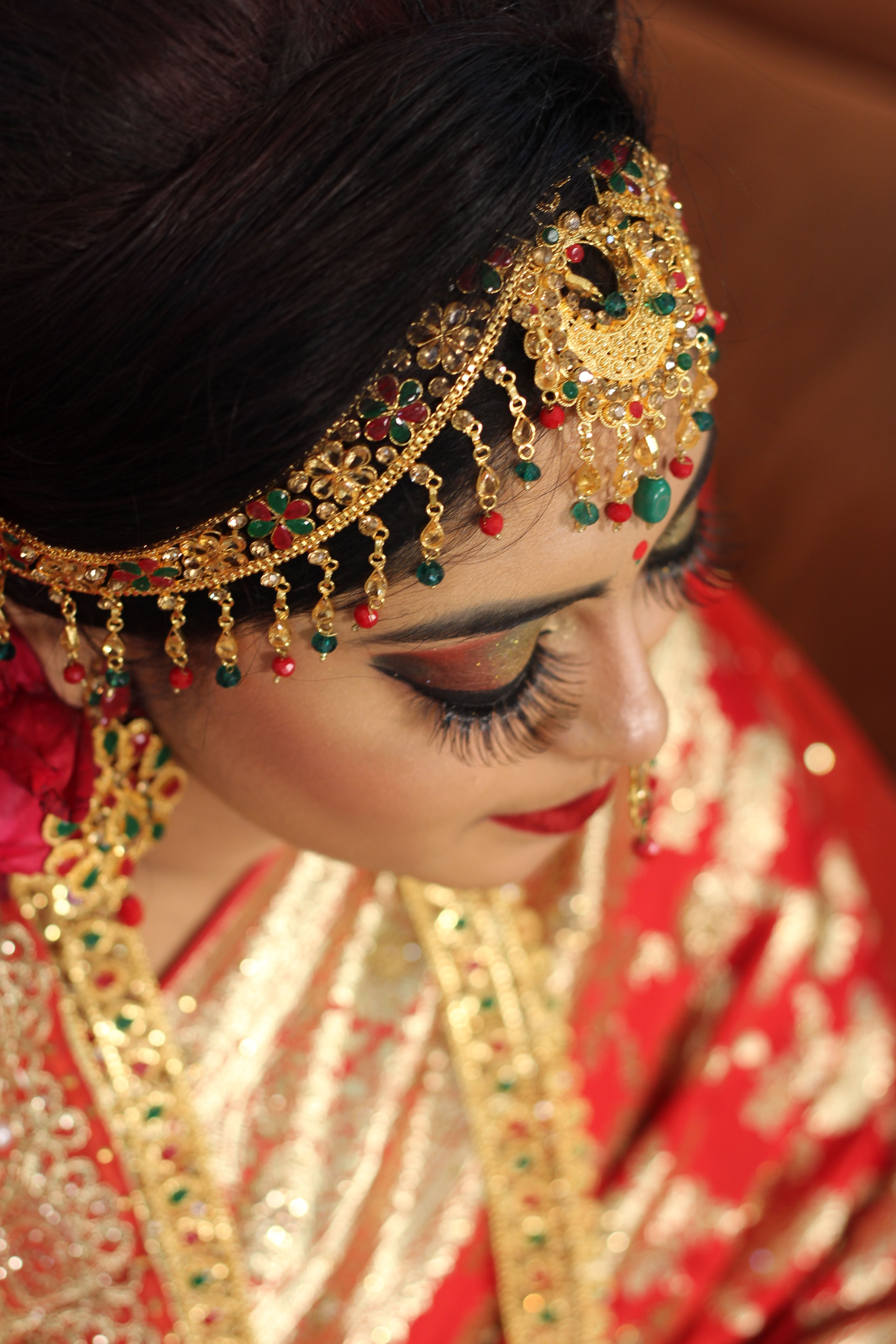 An Elegant Woman in Pink Traditional Dress · Free Stock Photo