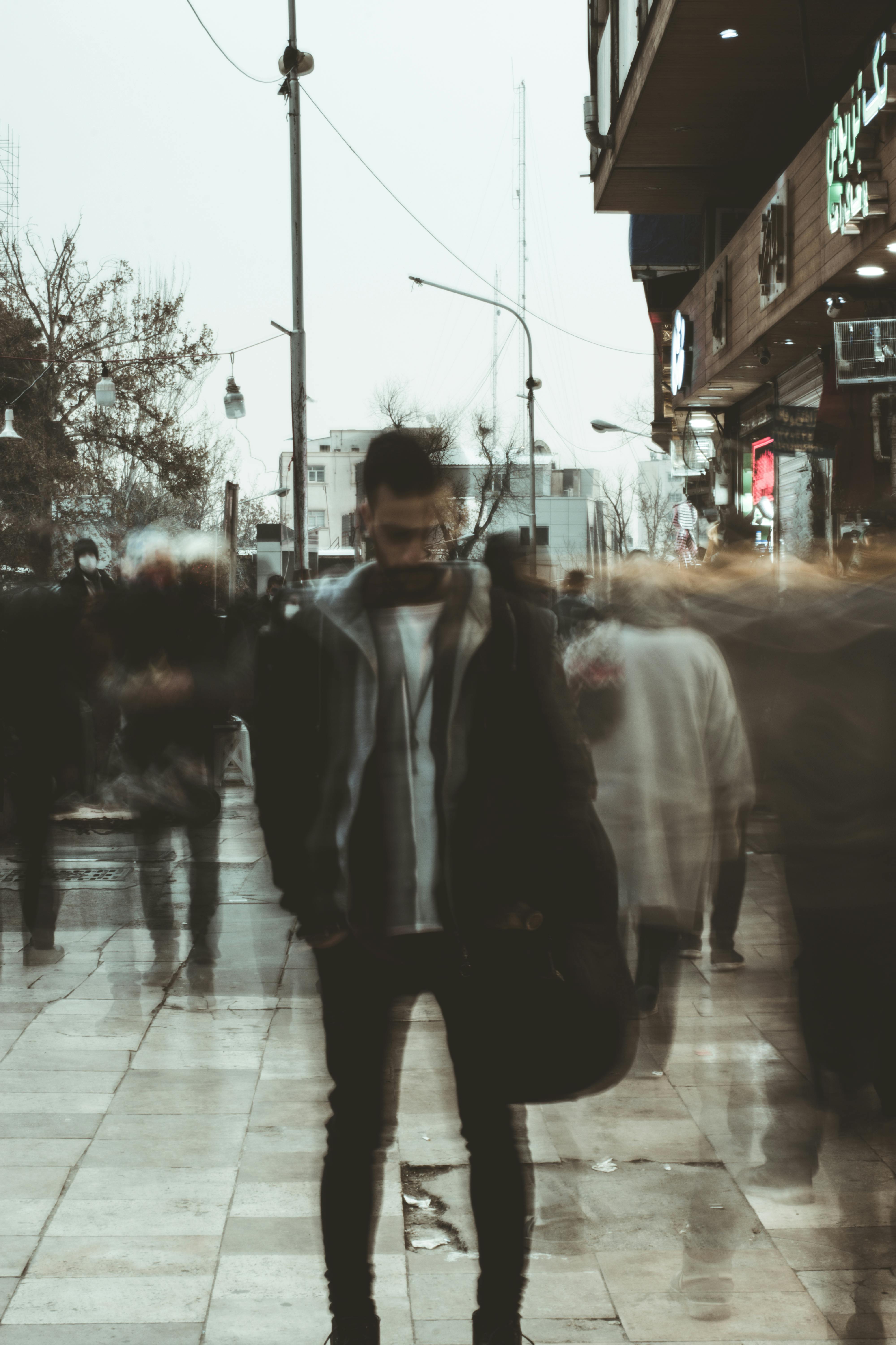 Silhouette of Person Standing · Free Stock Photo