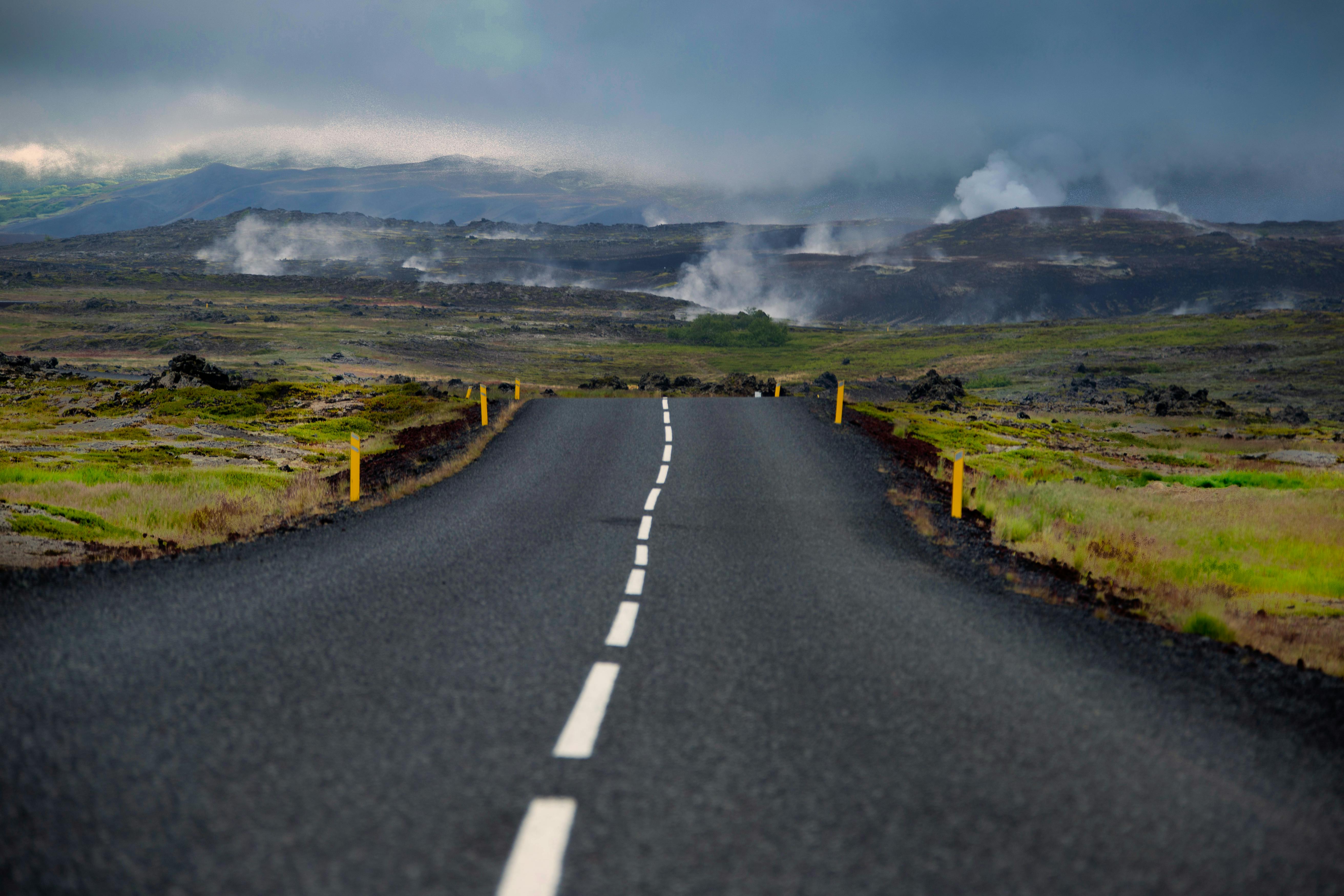 Empty Road Along The Mountain · Free Stock Photo