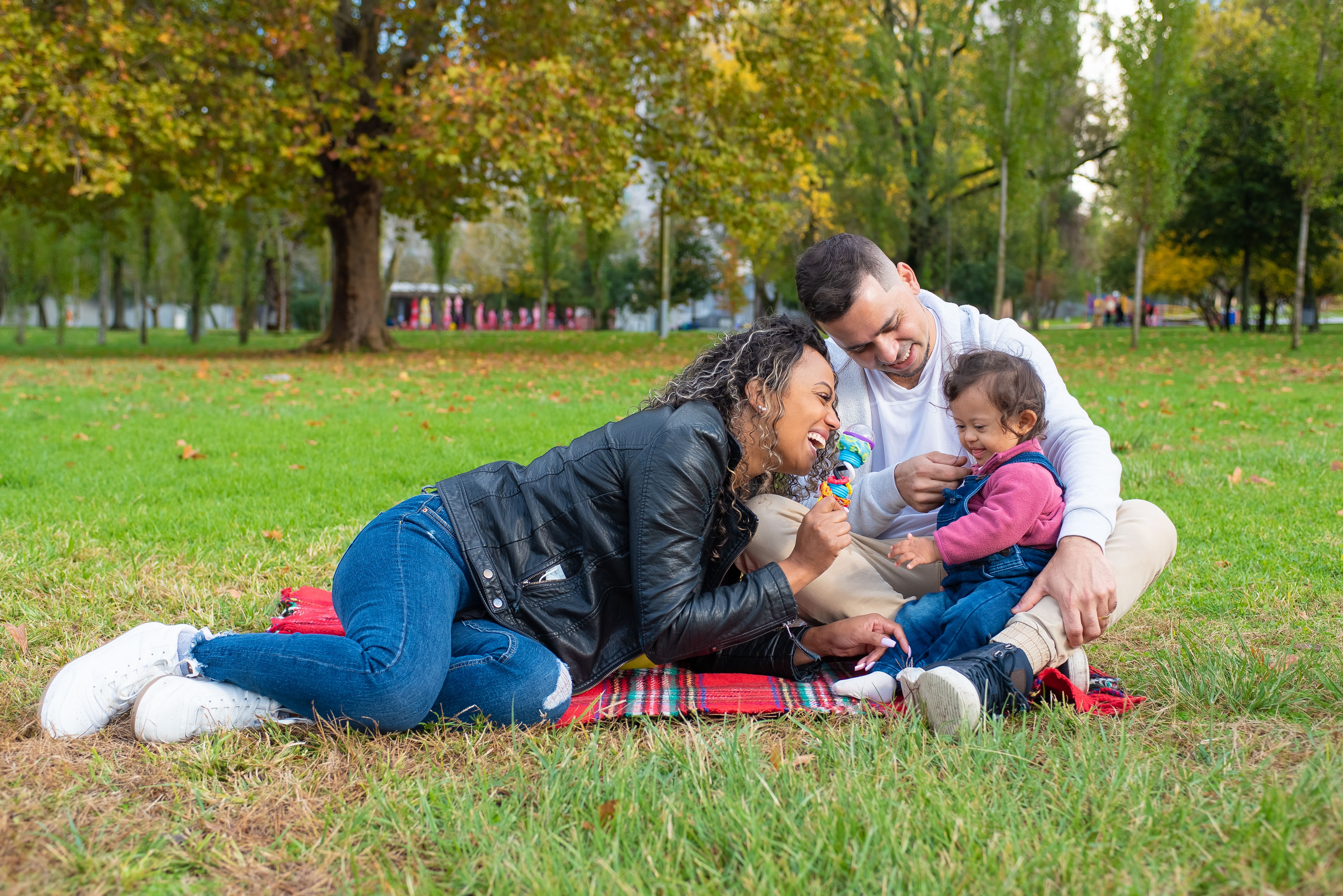 A Family Spending Time Together on a Park · Free Stock Photo