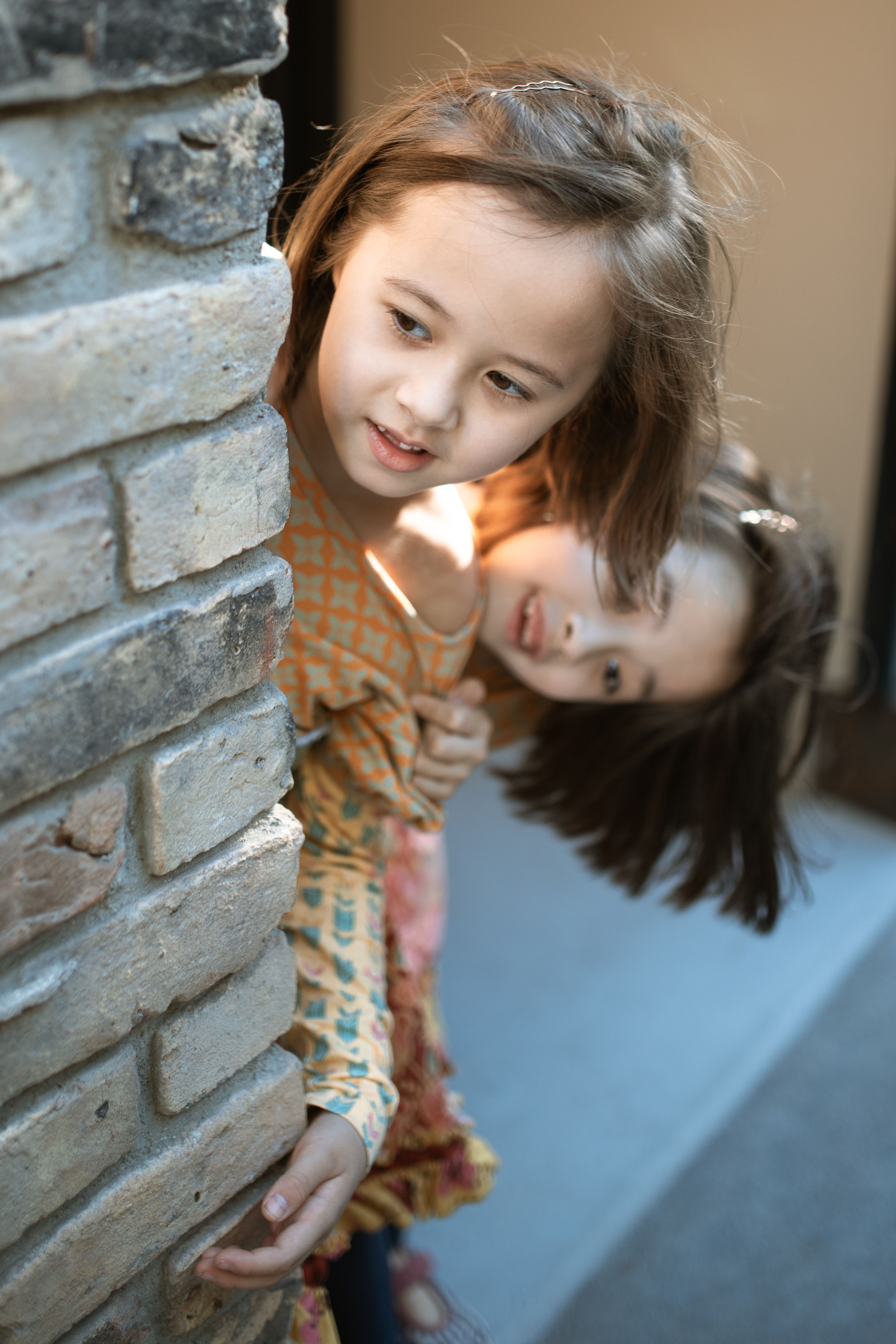 Child Hiding by Window · Free Stock Photo