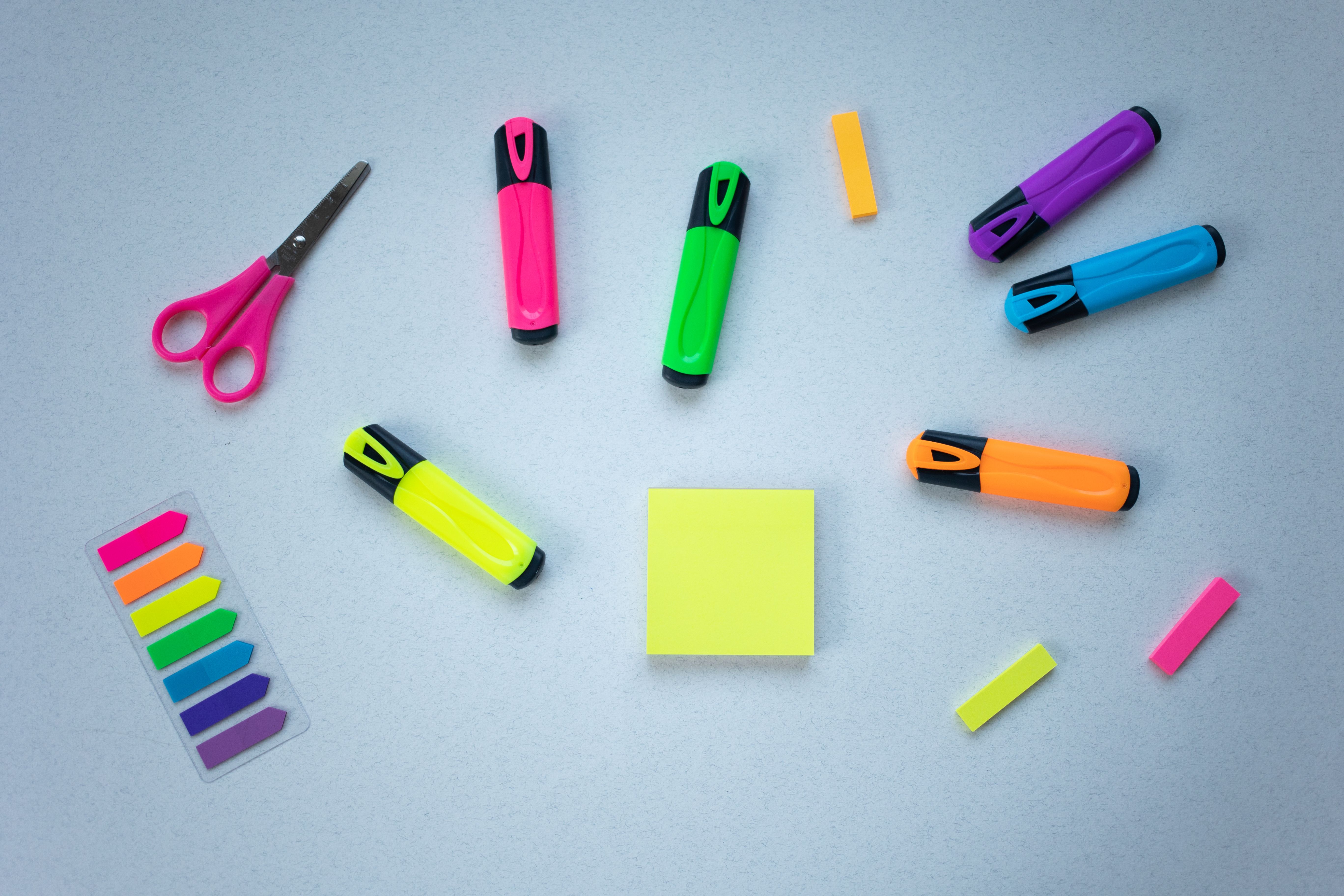 Pens And Markers On Case Free Stock Photo