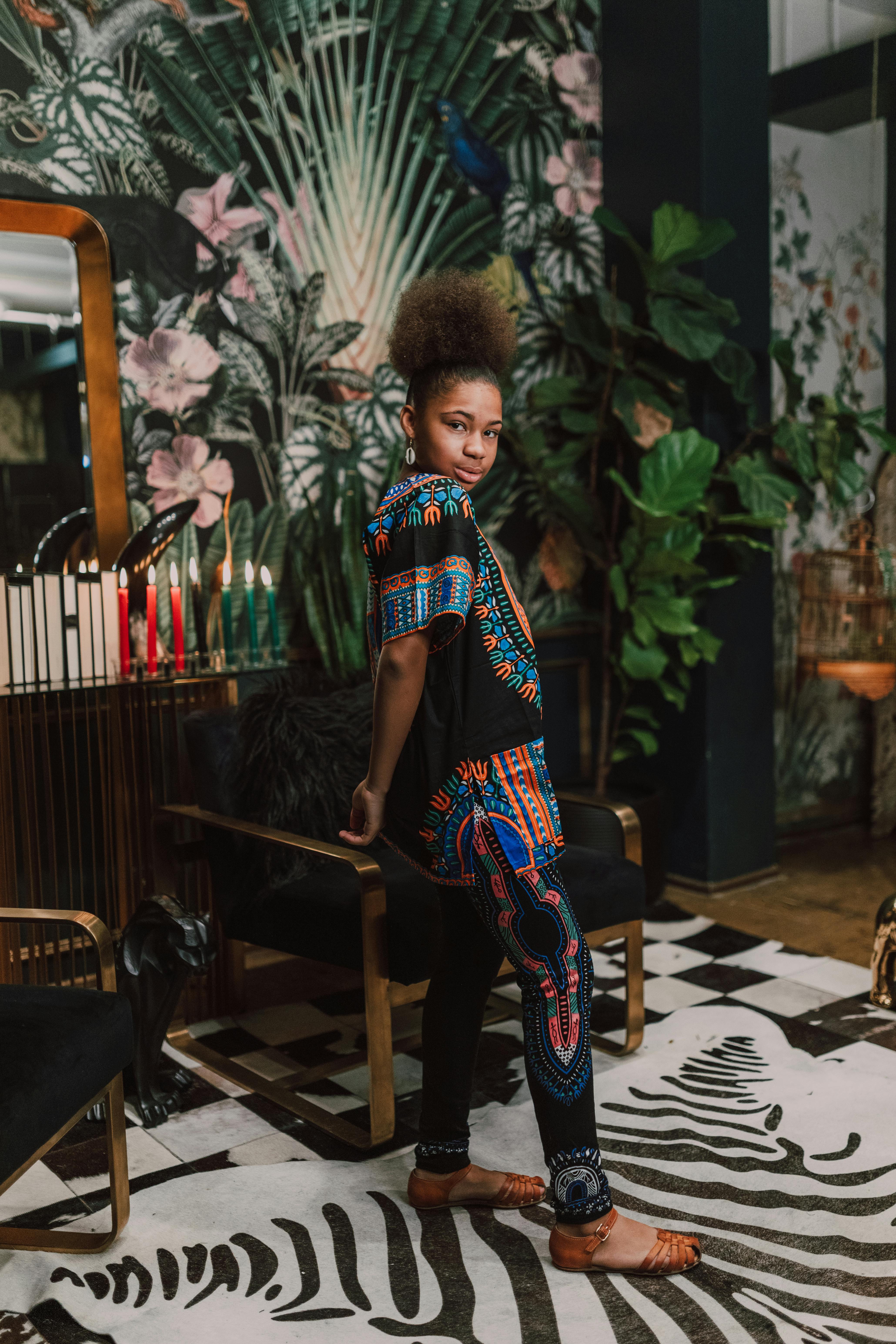Woman in A Colorful Traditional Wear · Free Stock Photo