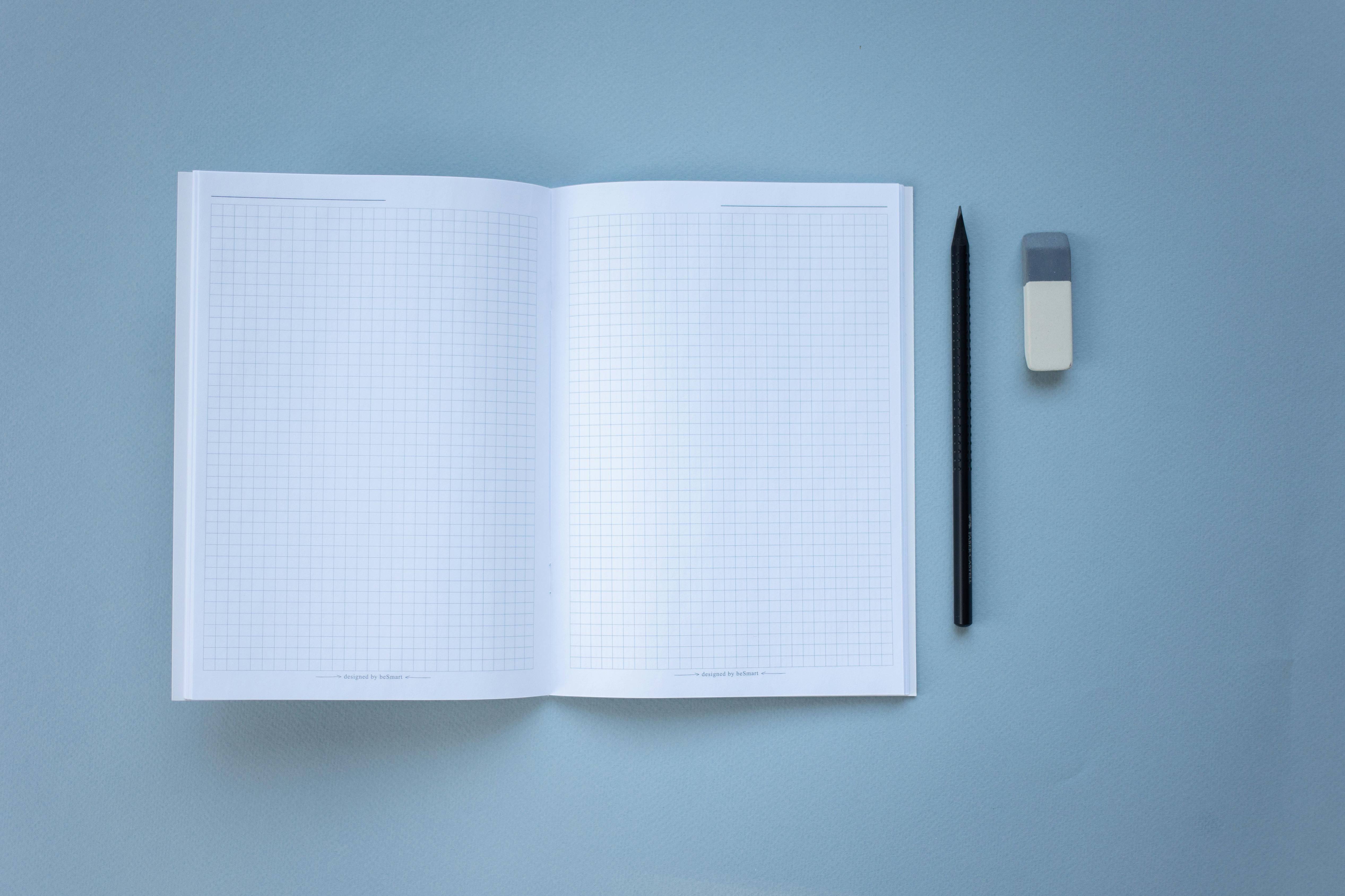 A Notebook With Blank Pages · Free Stock Photo