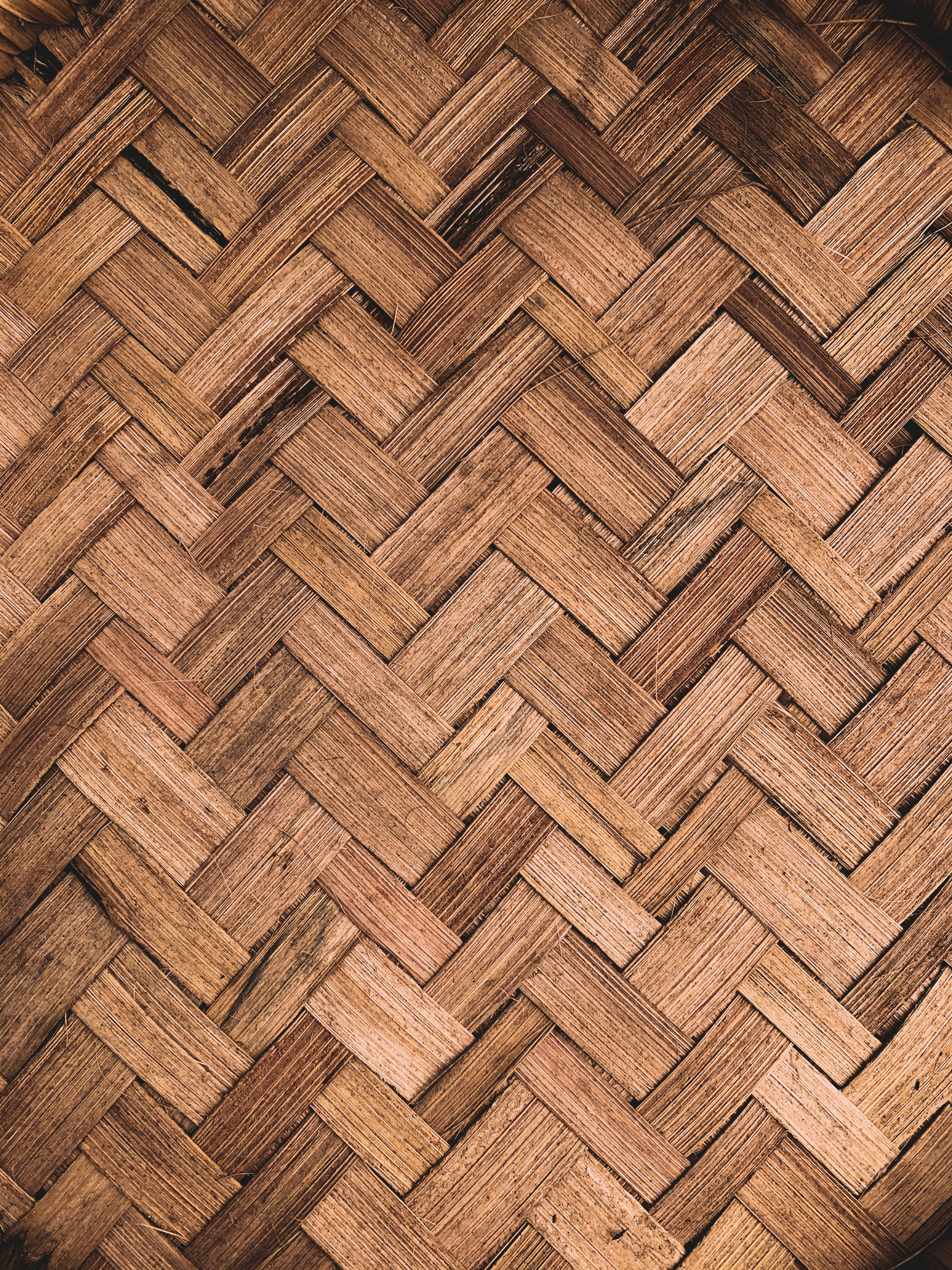 Woven Bamboo Surface · Free Stock Photo