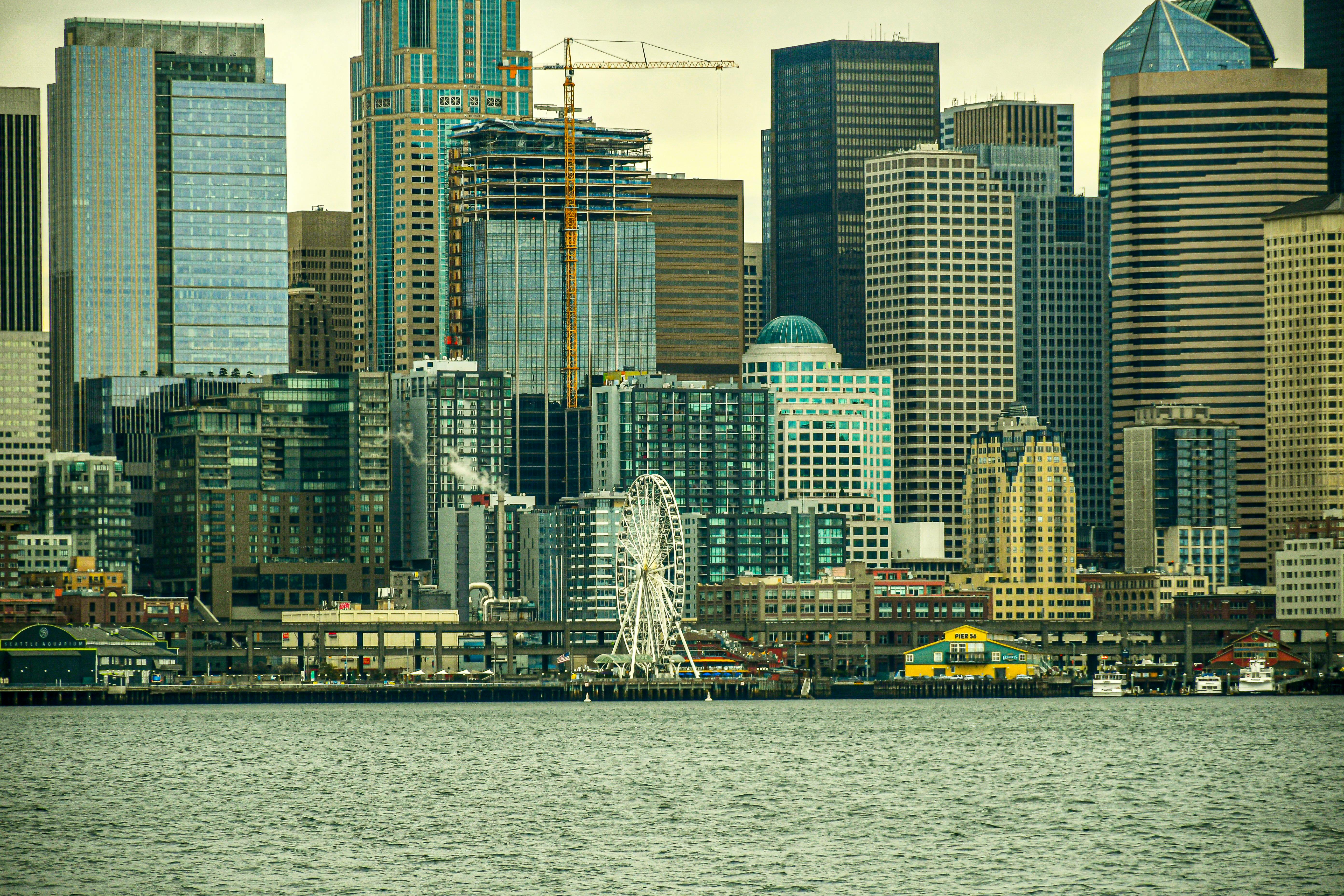 City Skyline Across Body of Water · Free Stock Photo