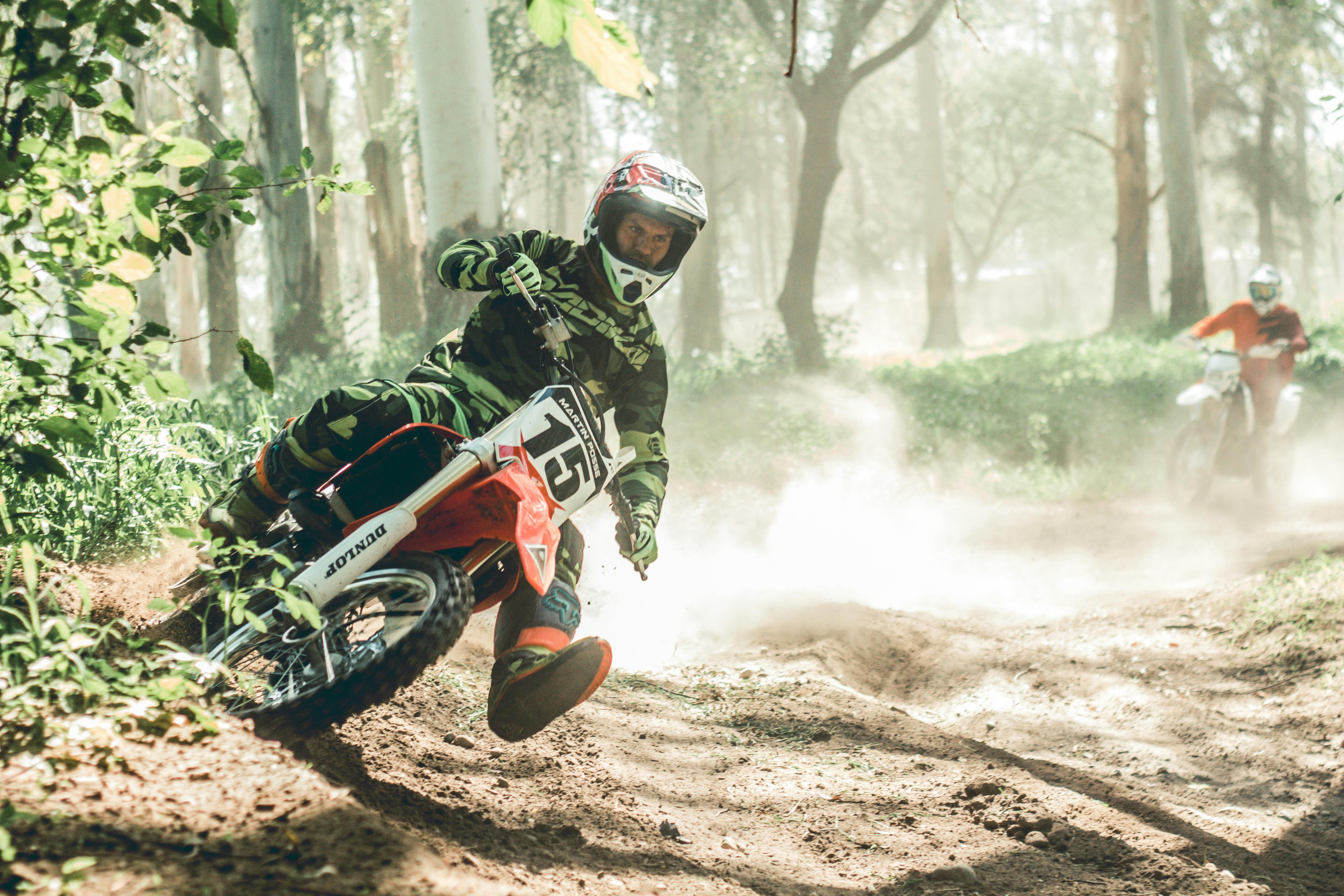 Men Riding a Motocross Bike · Free Stock Photo