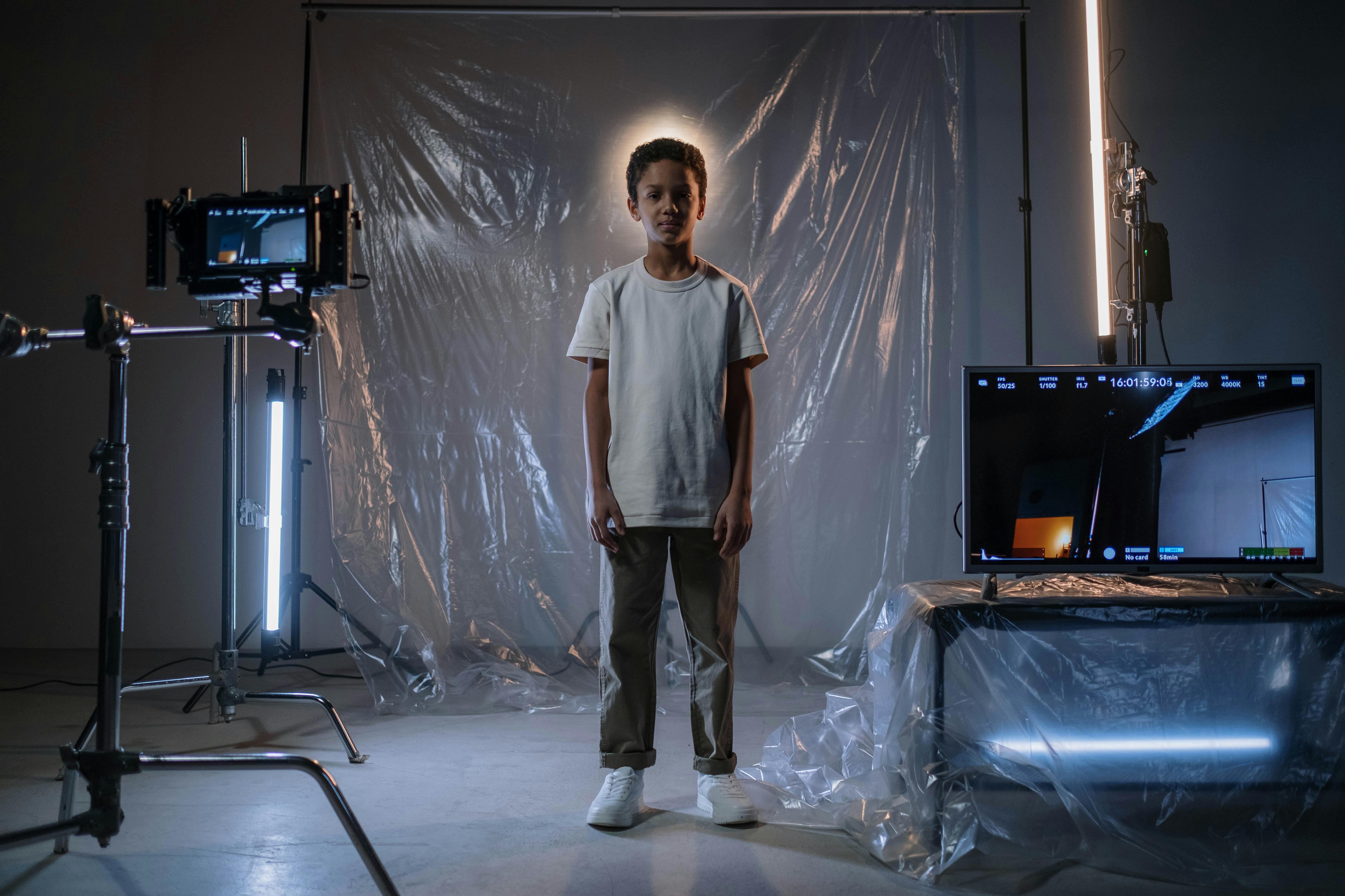 Boy at Photo Session · Free Stock Photo