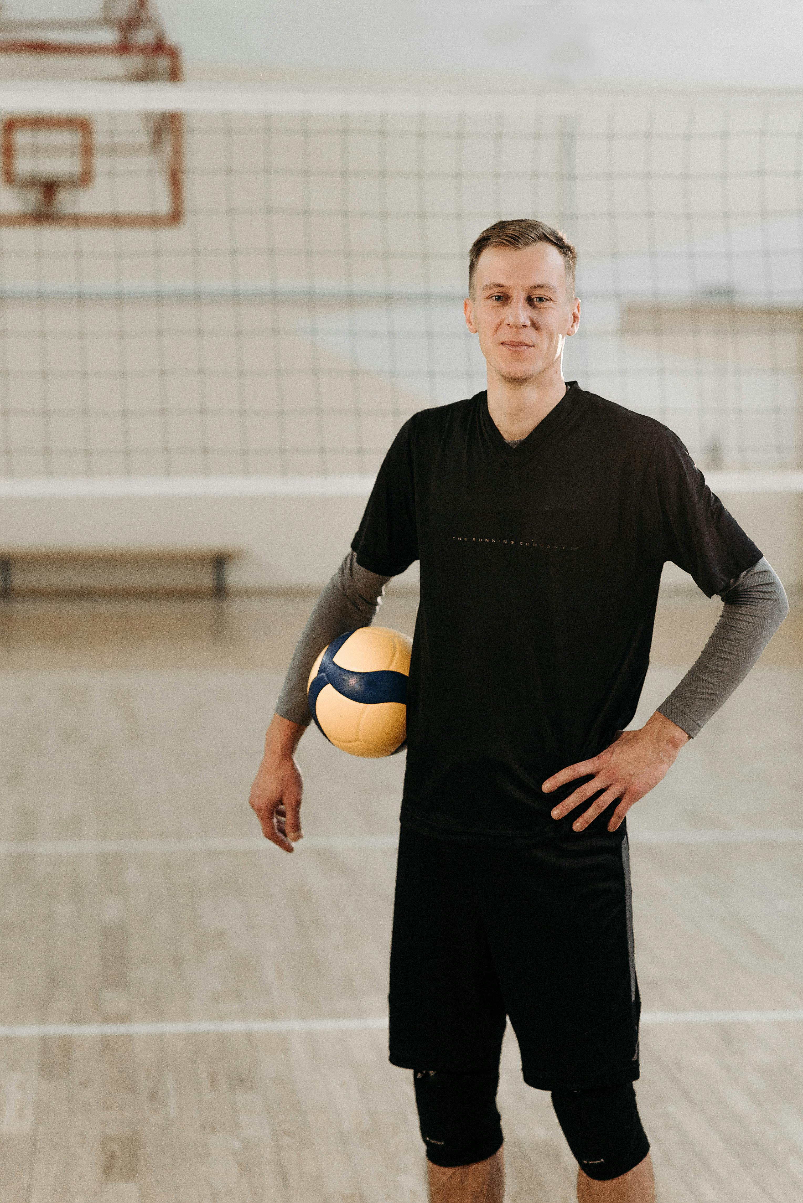 Photo of a Volleyball Athlete Posing with His Hand on His Waist · Free ...