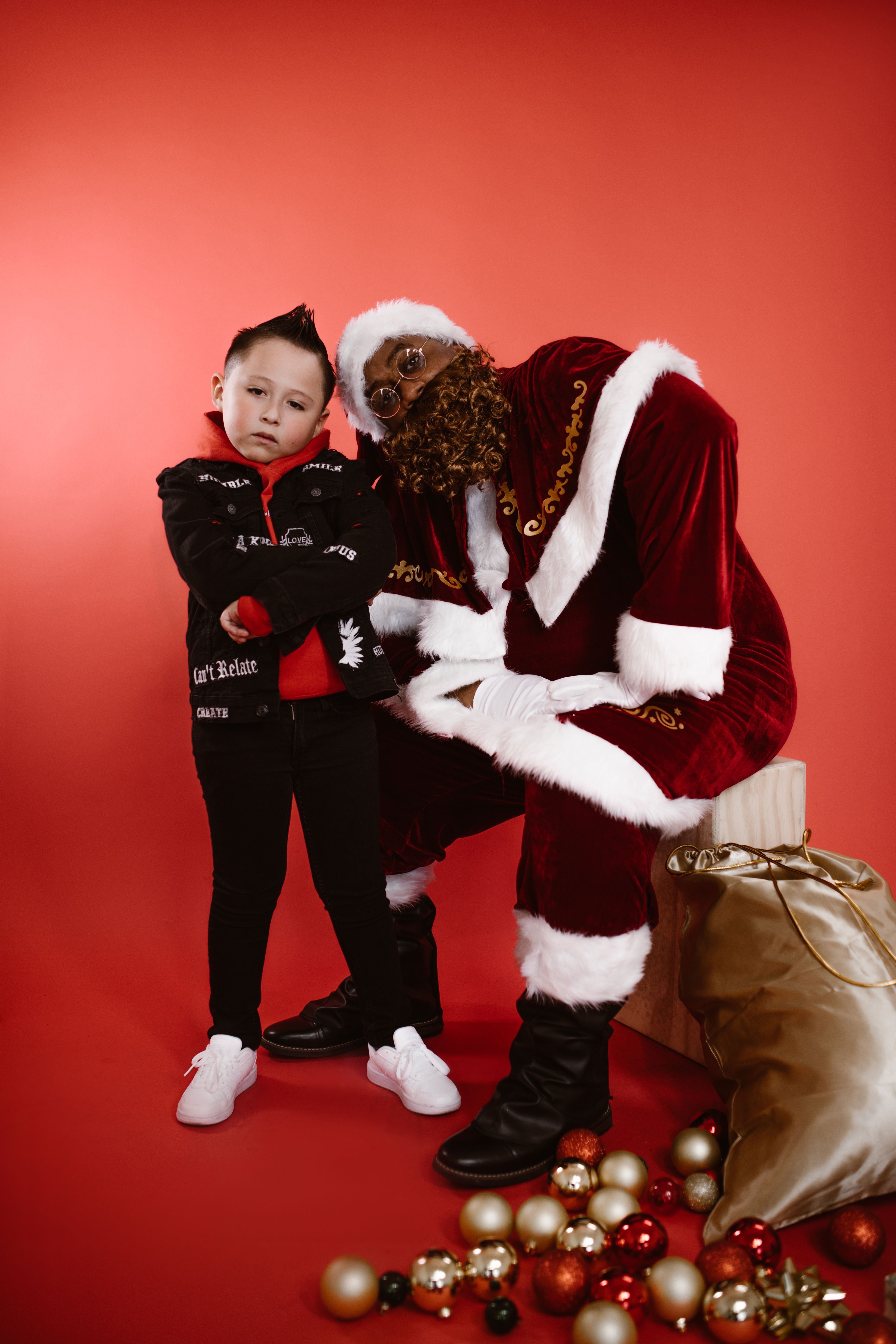 Black Santa Claus Background
