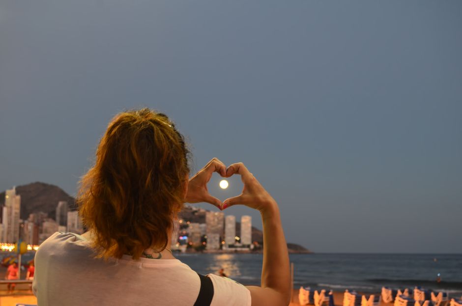 Woman Showing Heart Hand Sign Free Stock Photo Woman Showing Heart Hand Sign Free Stock Photo