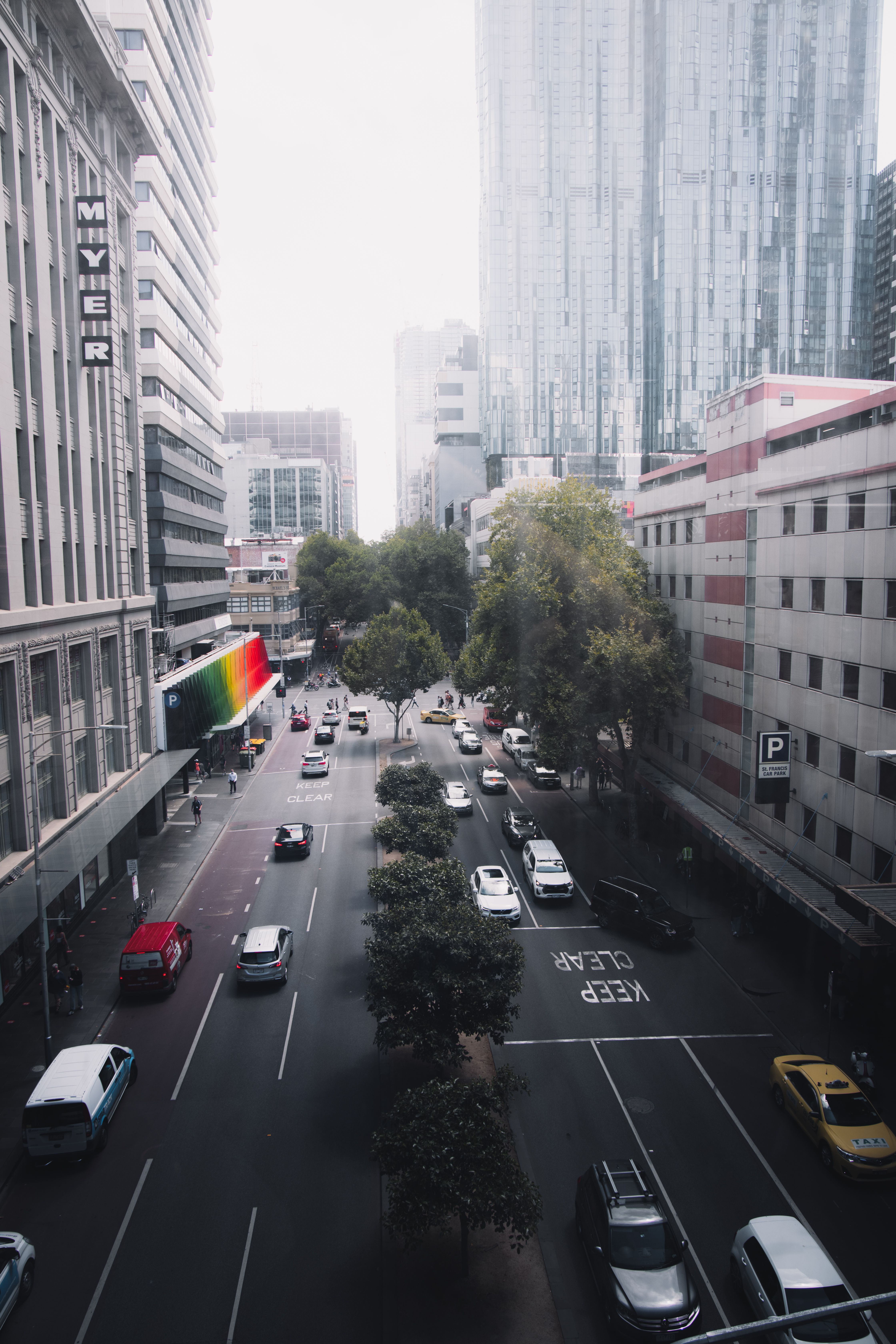Street View Of City Center · Free Stock Photo