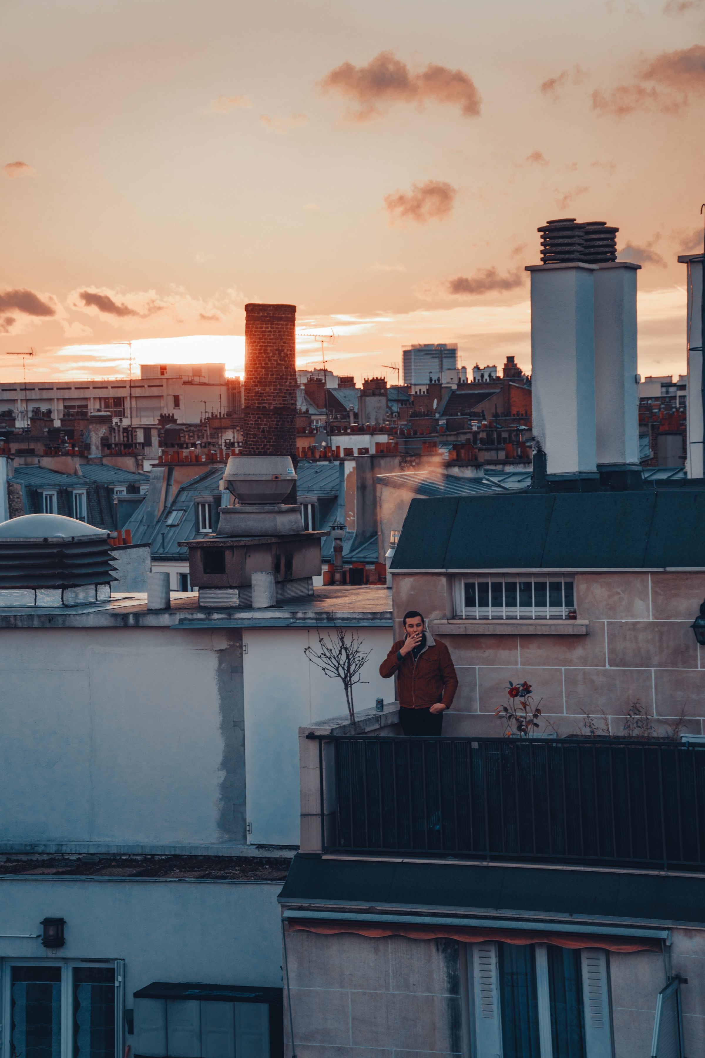 Man Standing at the Balcony · Free Stock Photo