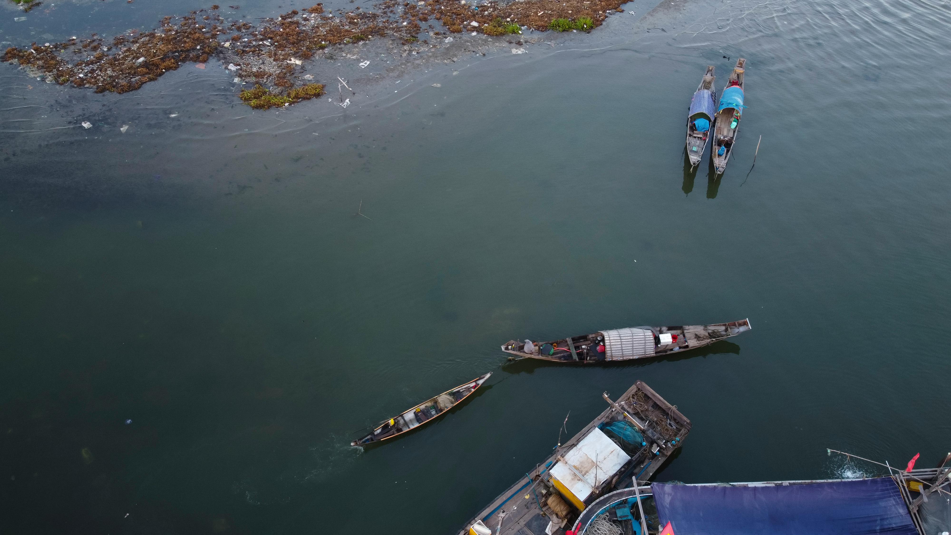 Aerial Photography of River Delta · Free Stock Photo