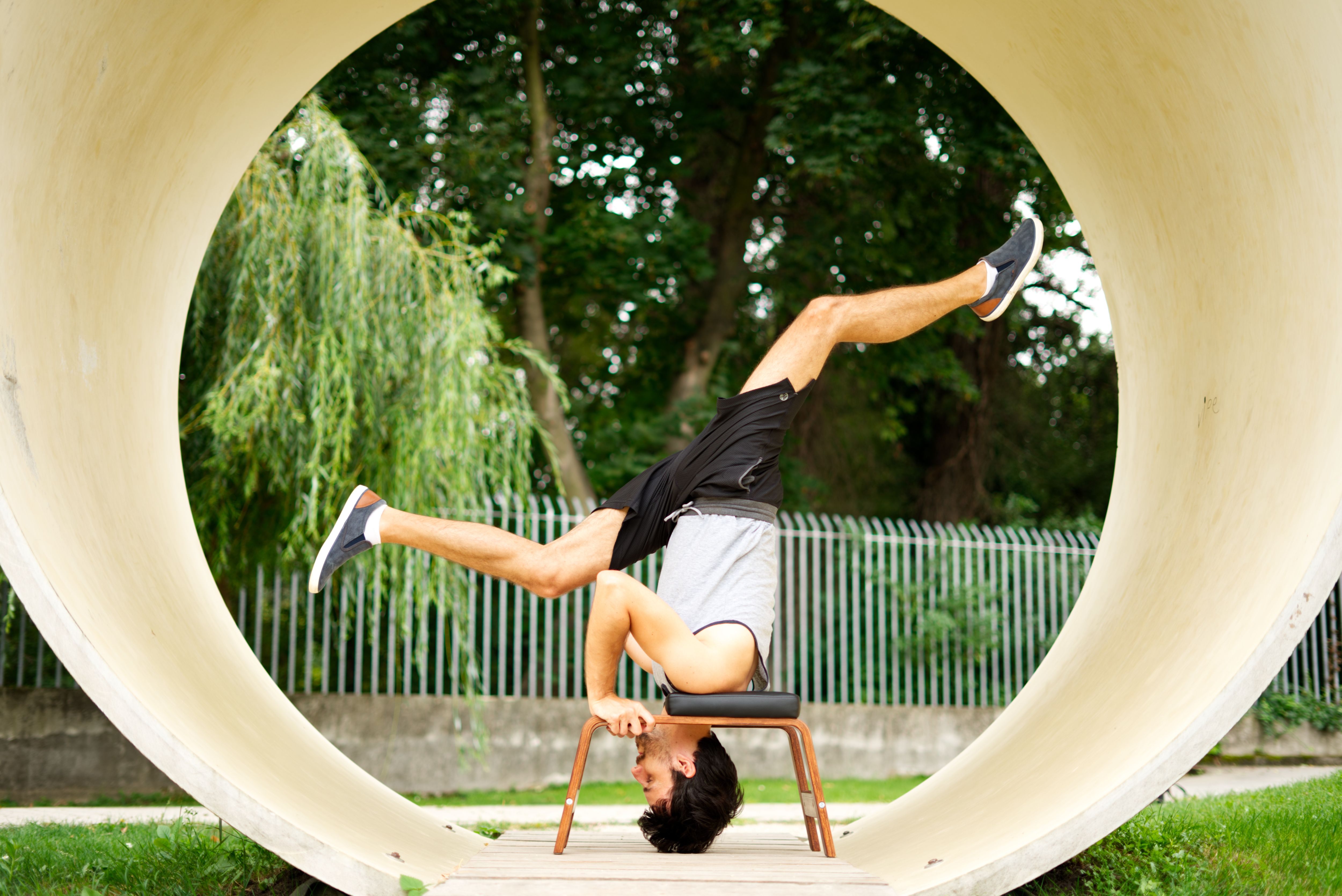 Photo of a Man in Black Shorts Exercising · Free Stock Photo
