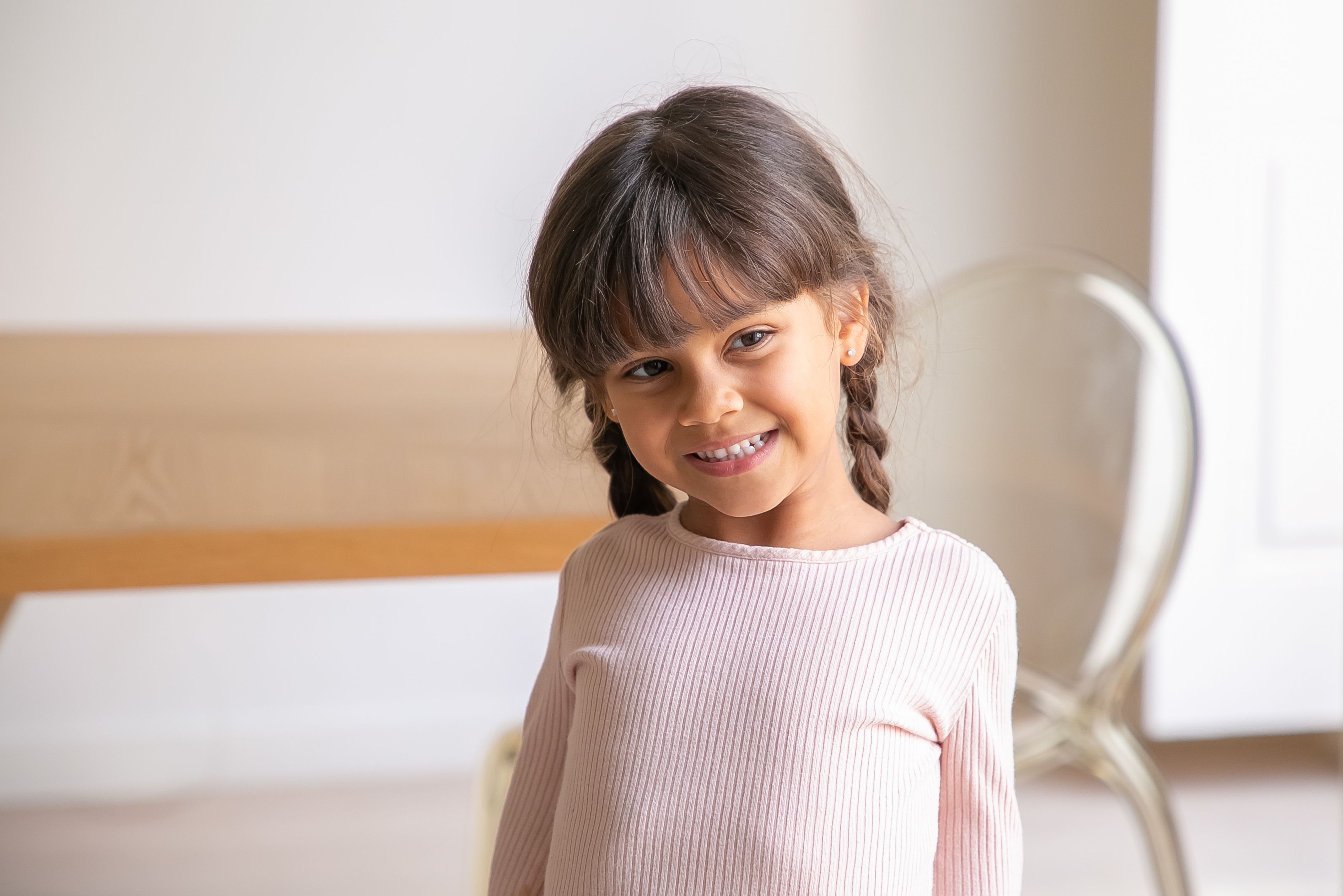 Smiling Girl with Bangs · Free Stock Photo