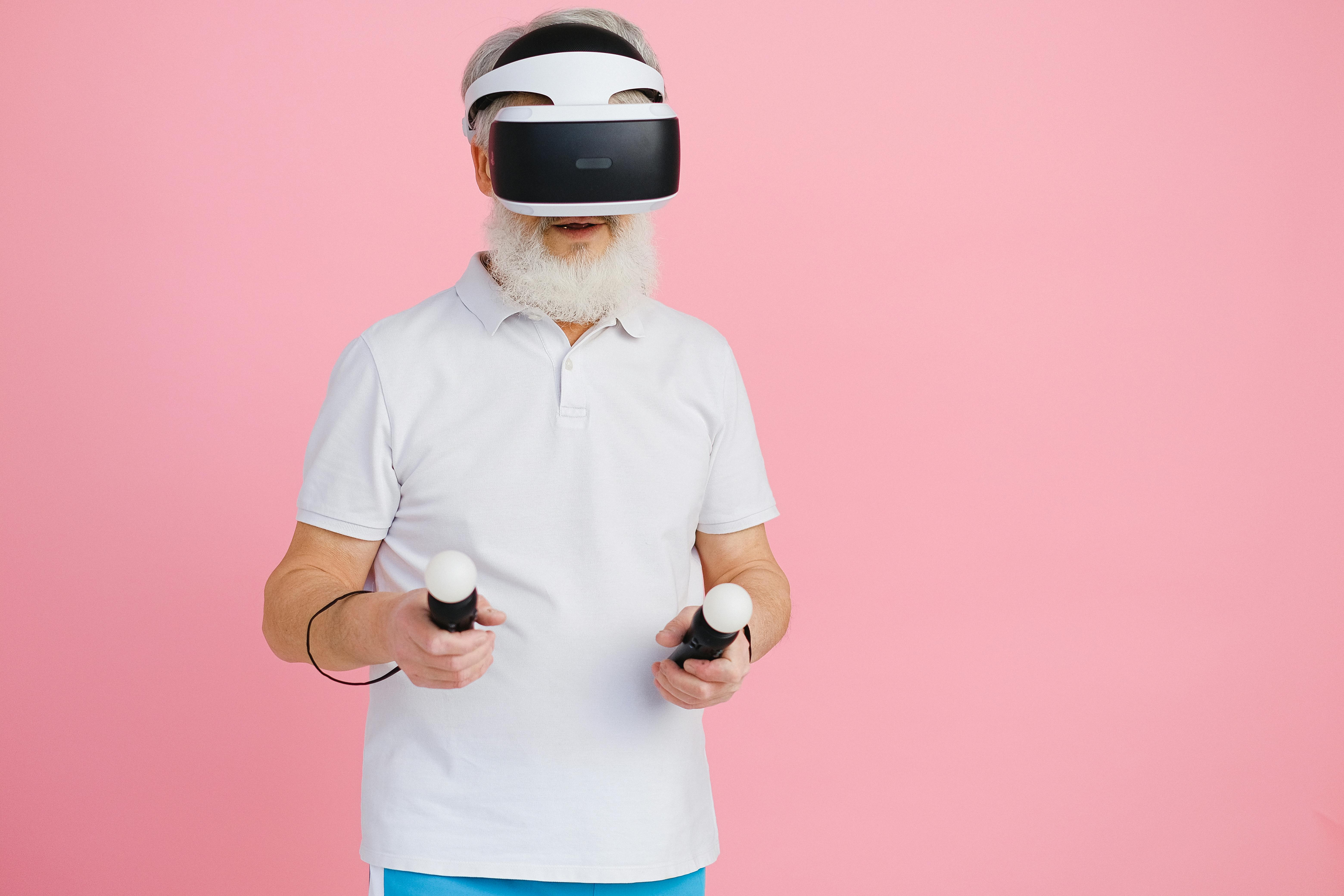Close-Up Shot of Two People Playing VR Box · Free Stock Photo
