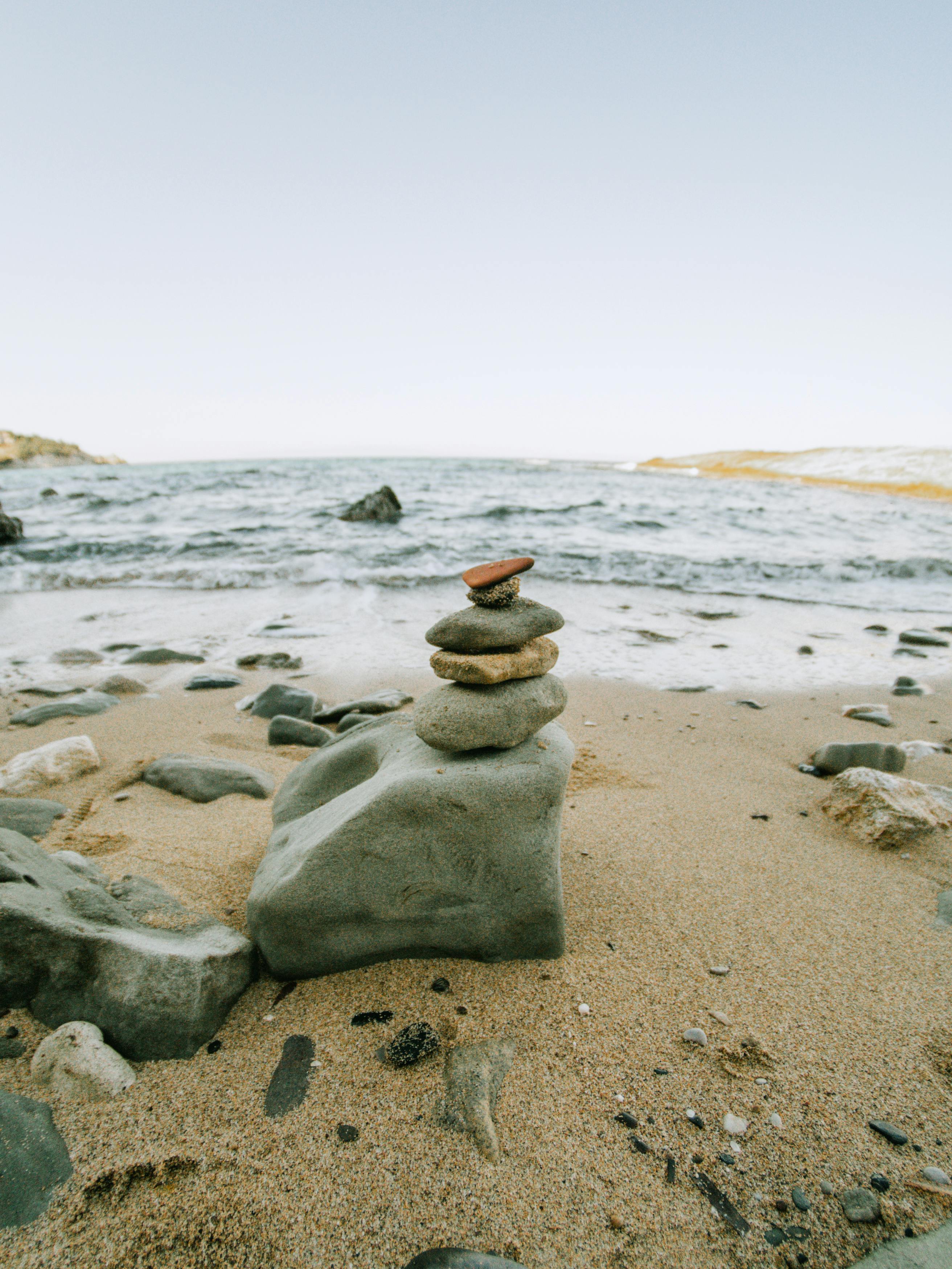 Stack of Rocks on the Beach · Free Stock Photo