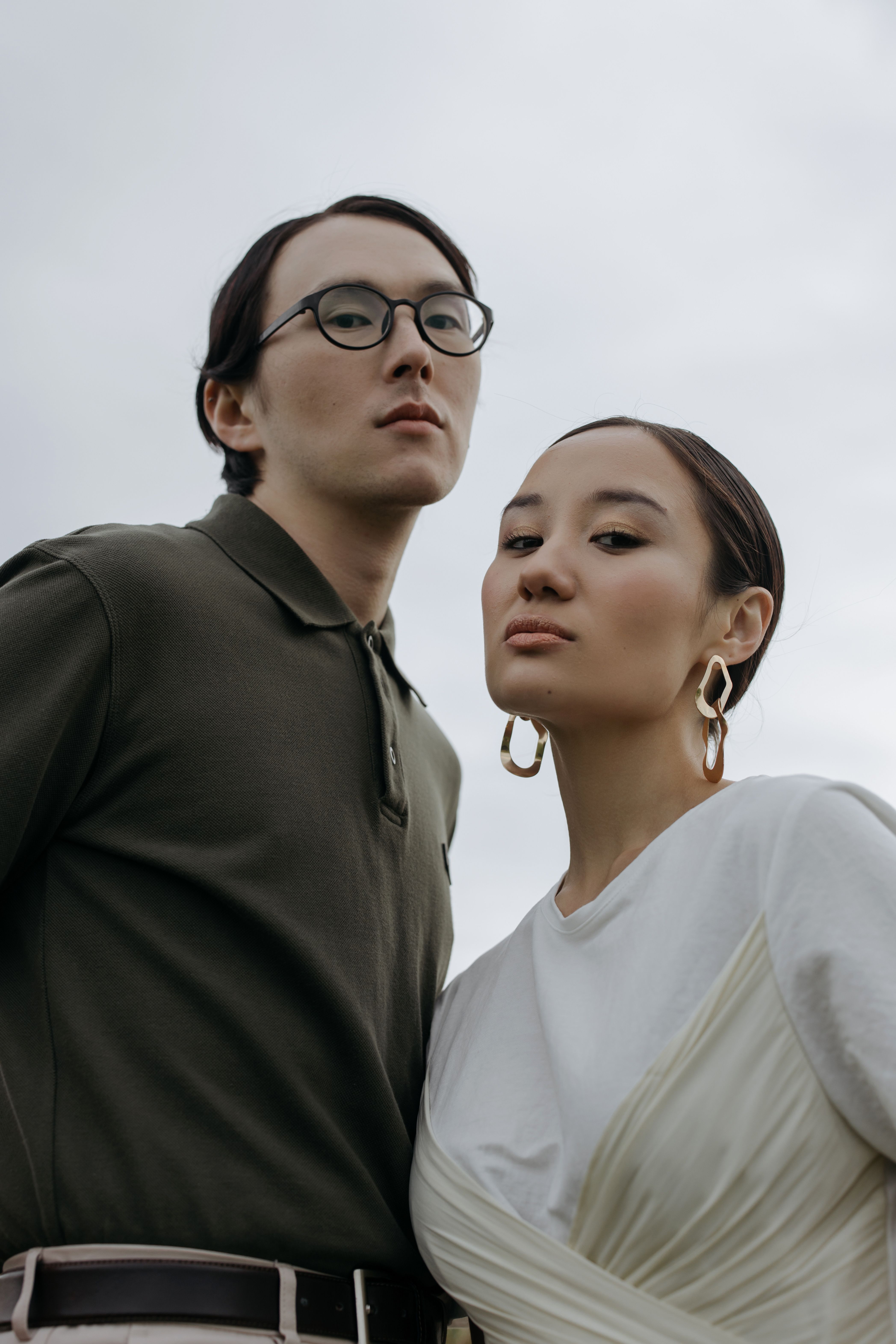 Man and Woman Looking Seriously at Camera Together · Free Stock Photo