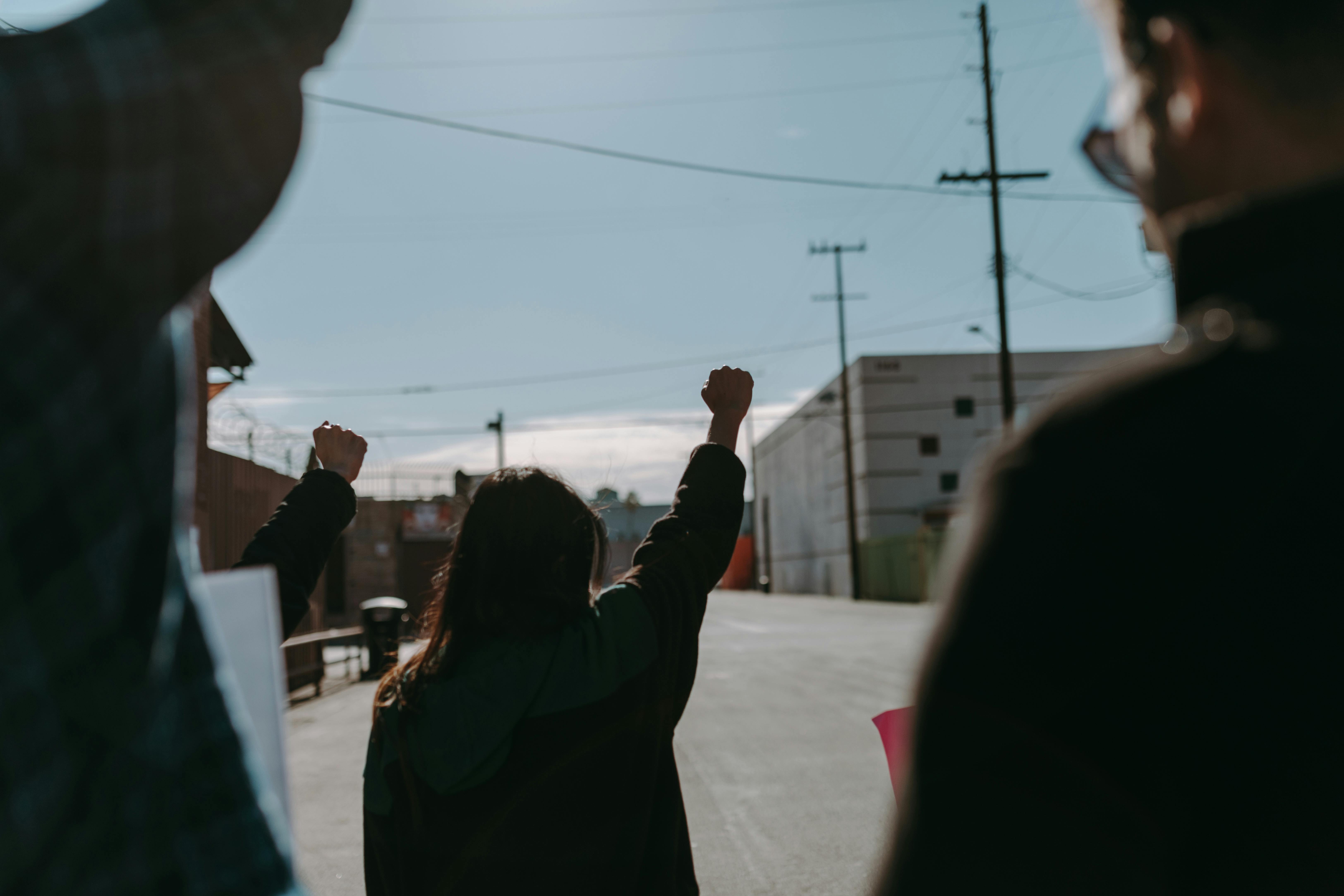 People Raising Their Hands in Crowd · Free Stock Photo