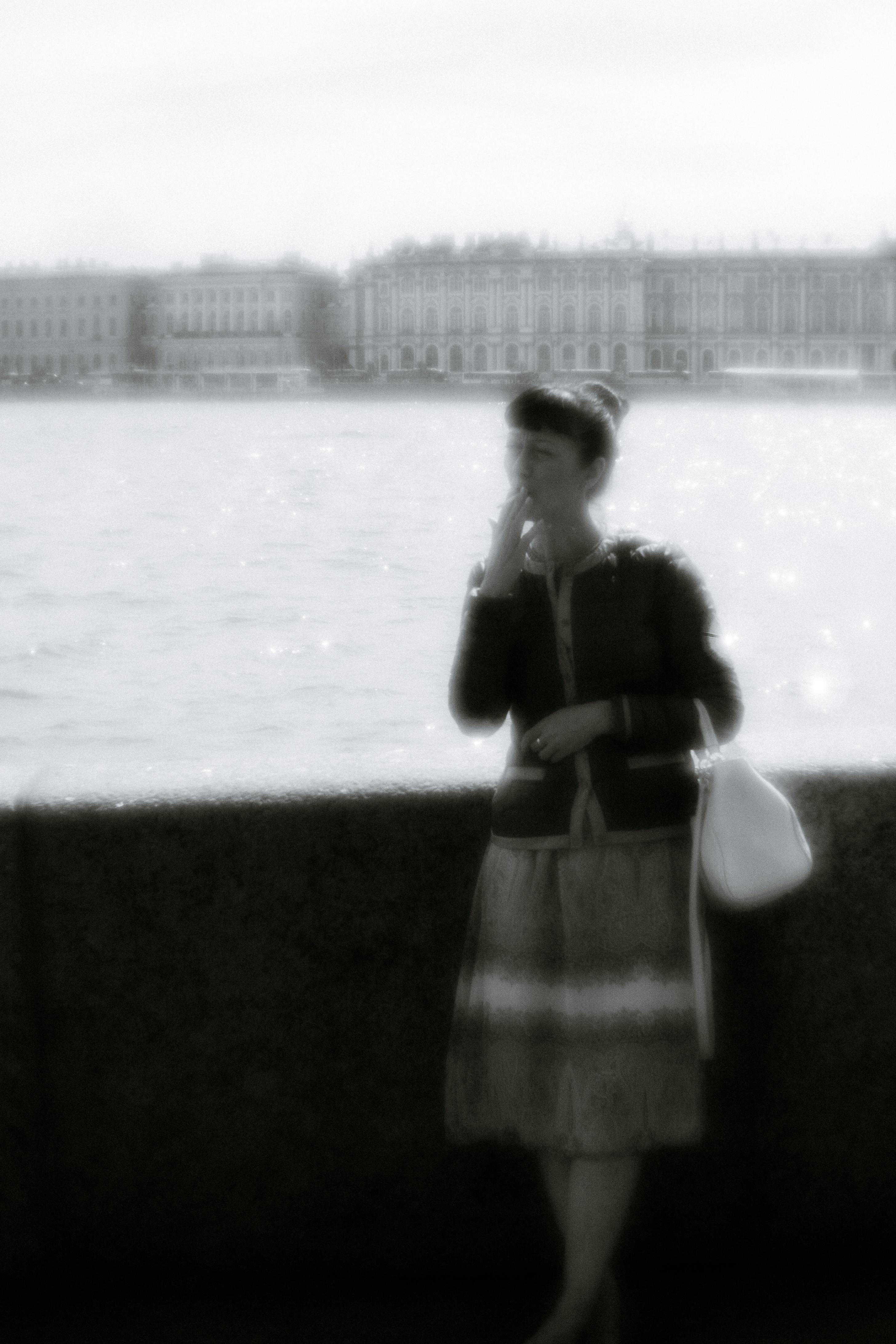 Pretty Woman Behind Glass Panel Window · Free Stock Photo