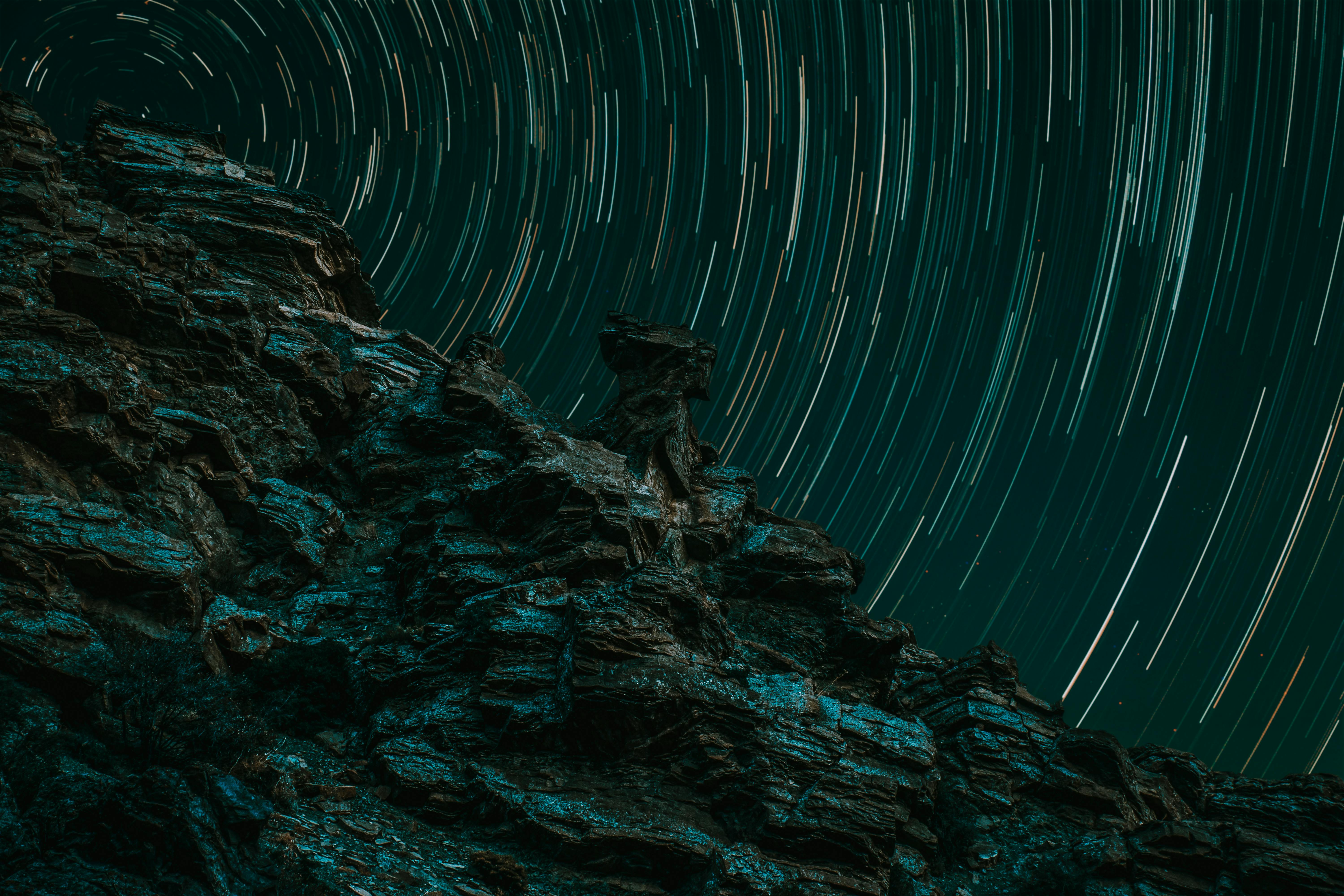 Long Exposure Astrophotography of a Starry Sky · Free Stock Photo