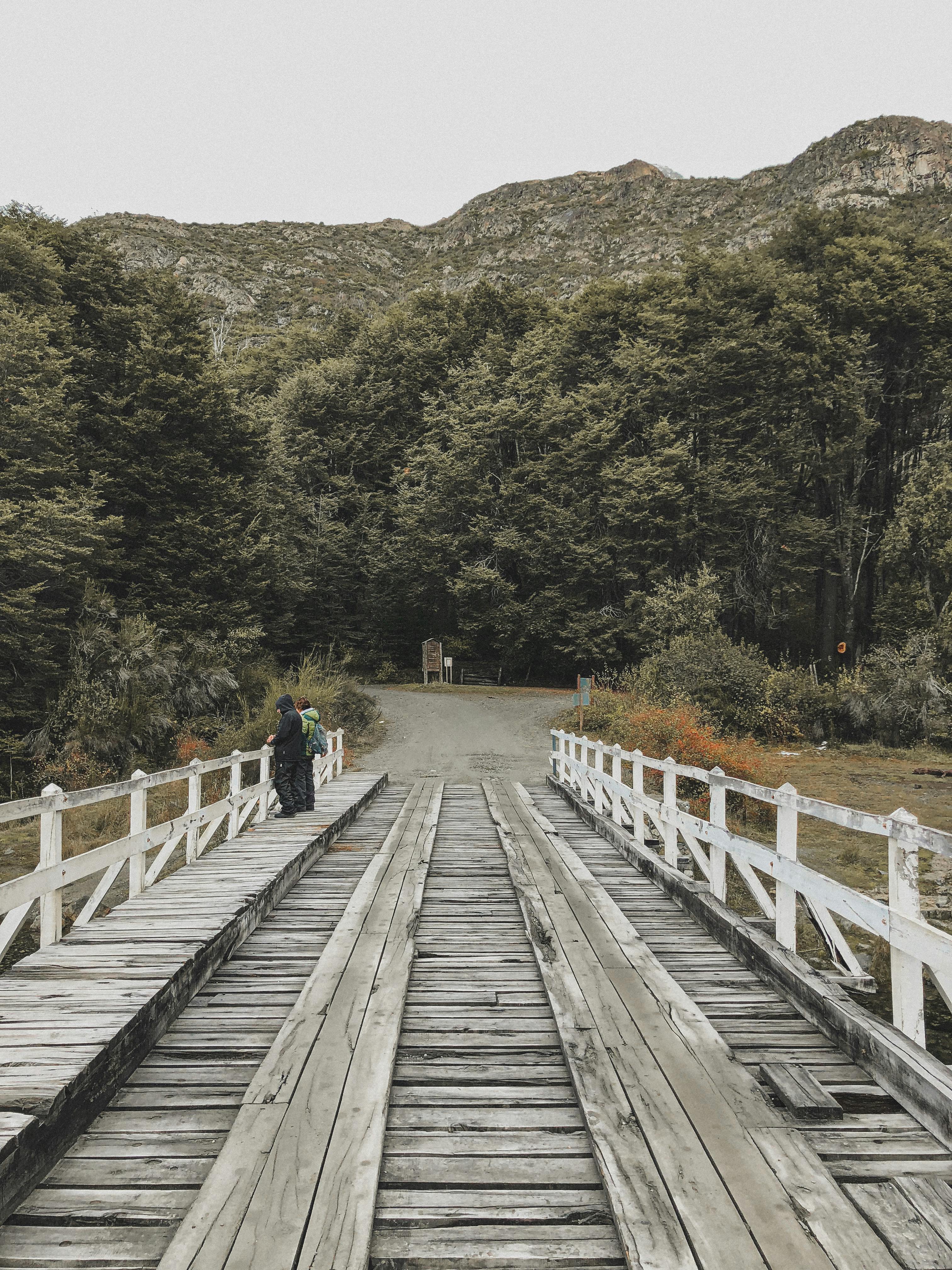 People Standing on the Wooden Bridge · Free Stock Photo