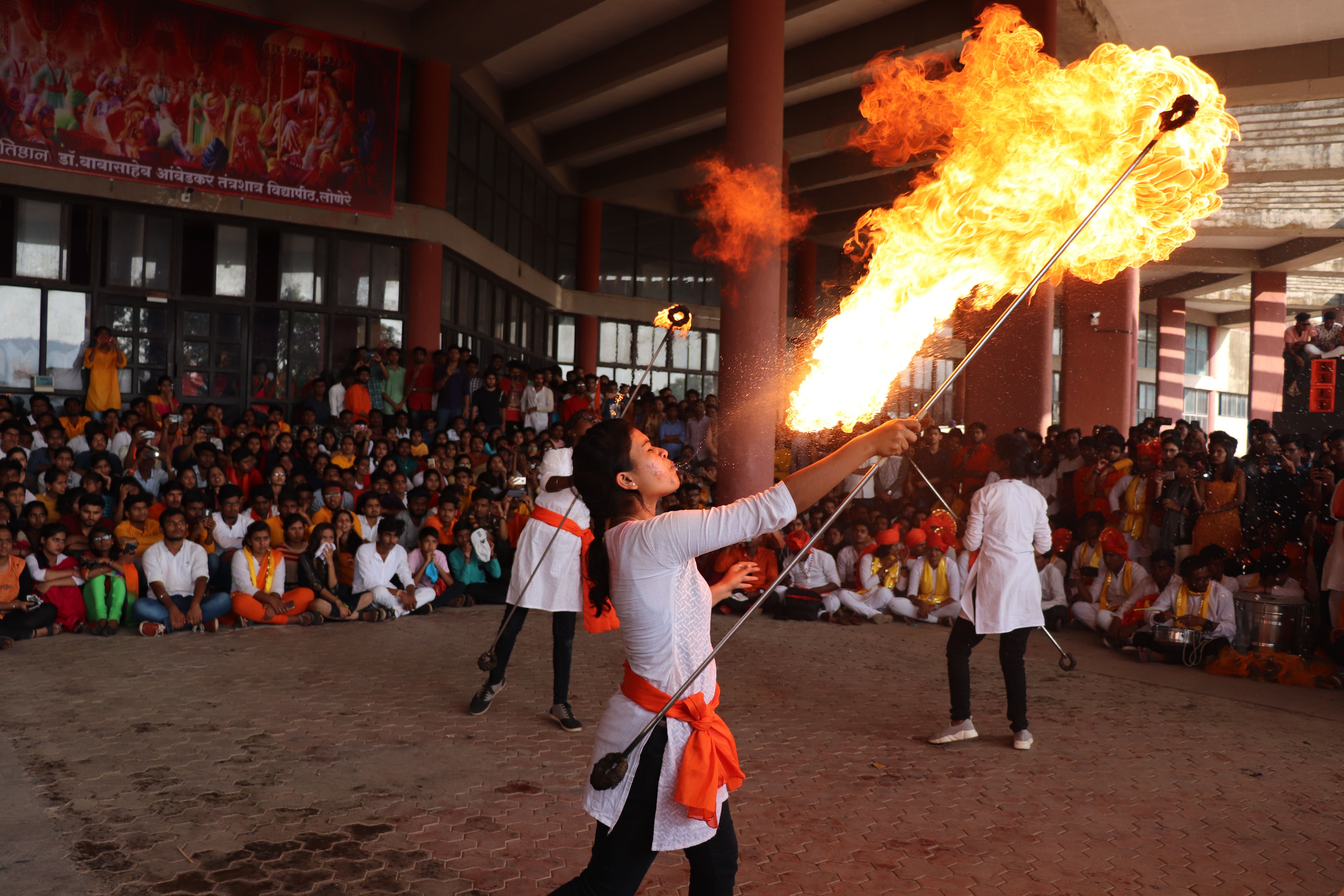 Crowd Looking at Fire Show · Free Stock Photo