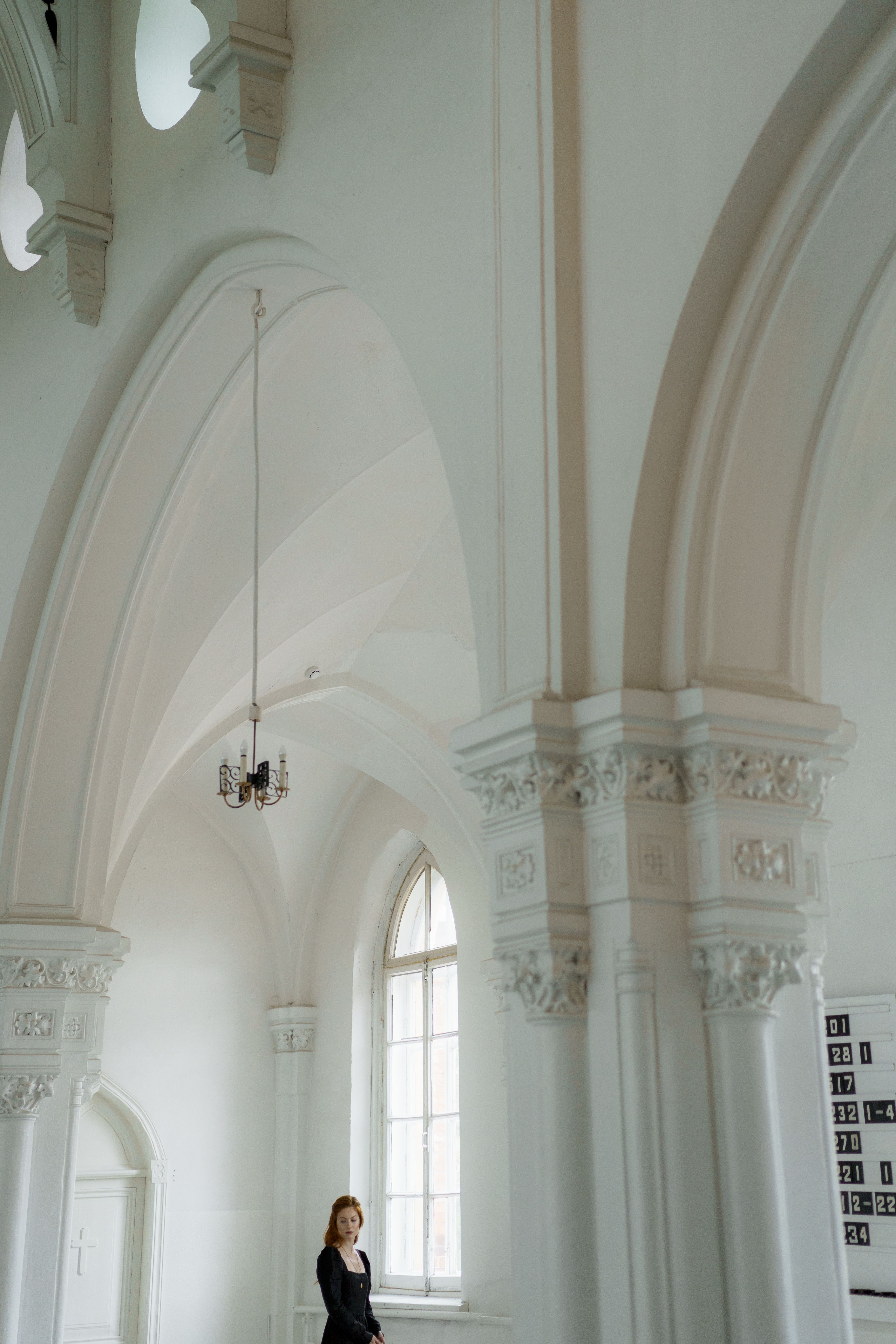 White Concrete Building Interior · Free Stock Photo