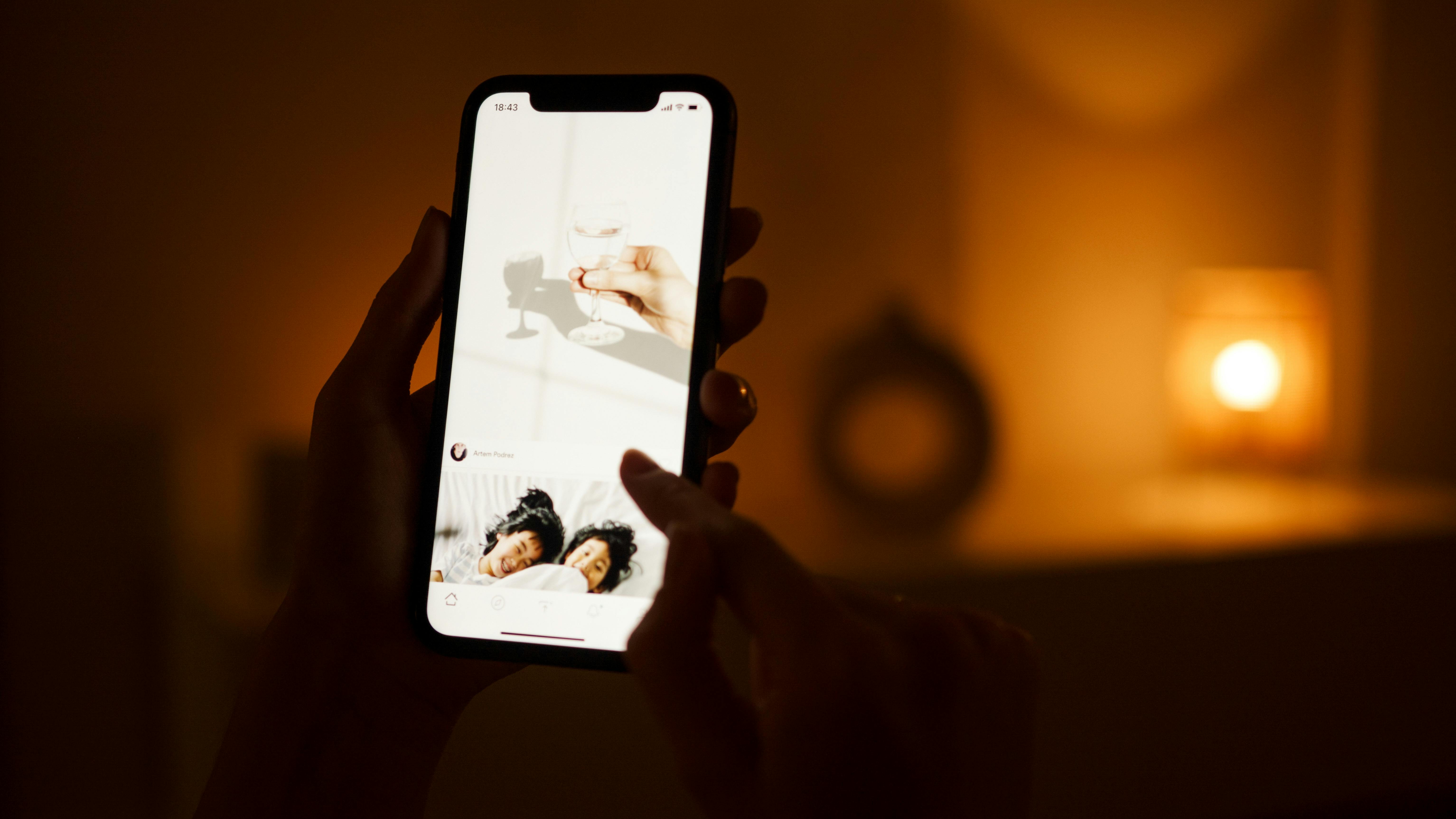 A Peron Using a Smartphone · Free Stock Photo