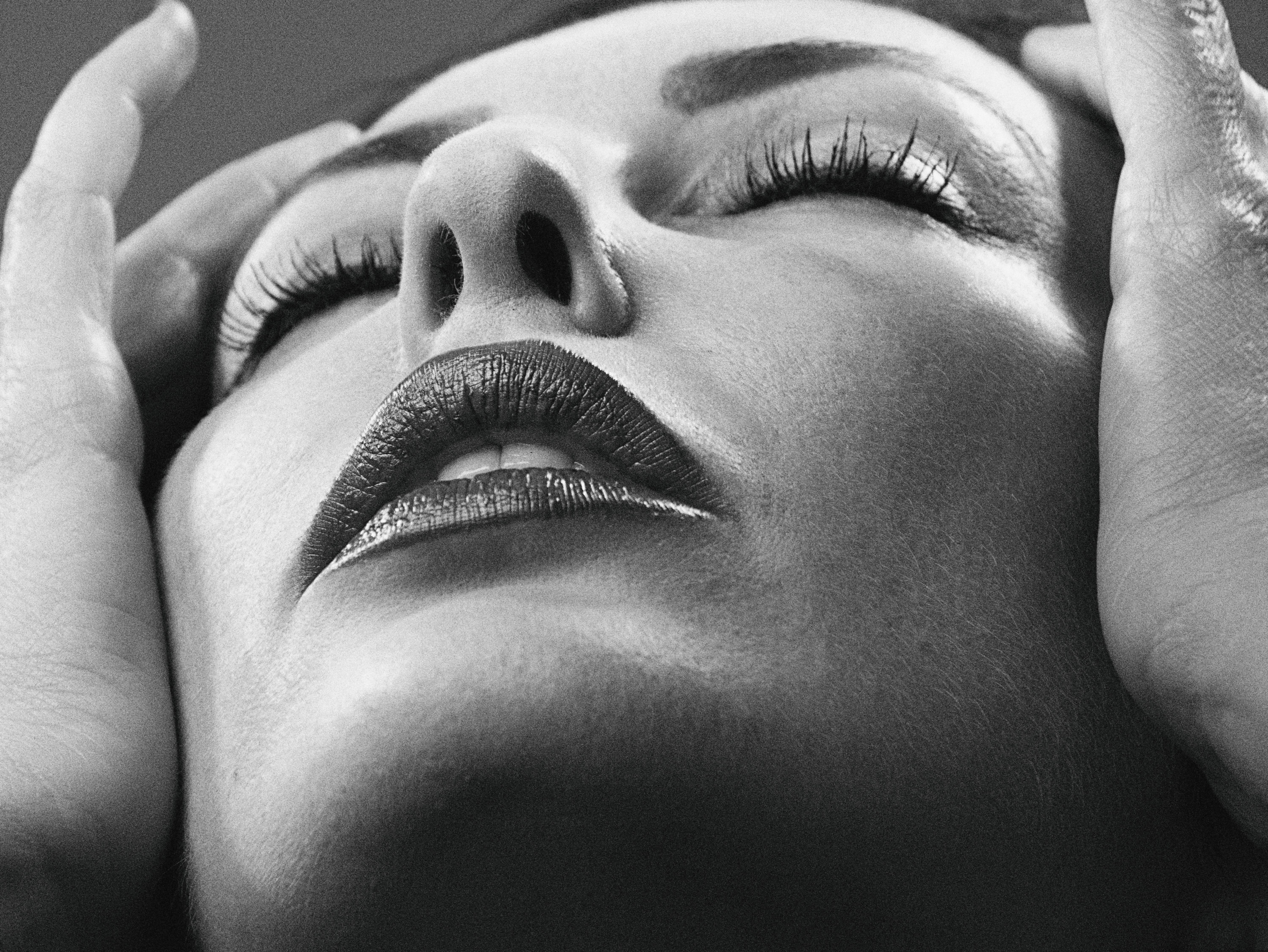 Sand on Hand and Lips · Free Stock Photo