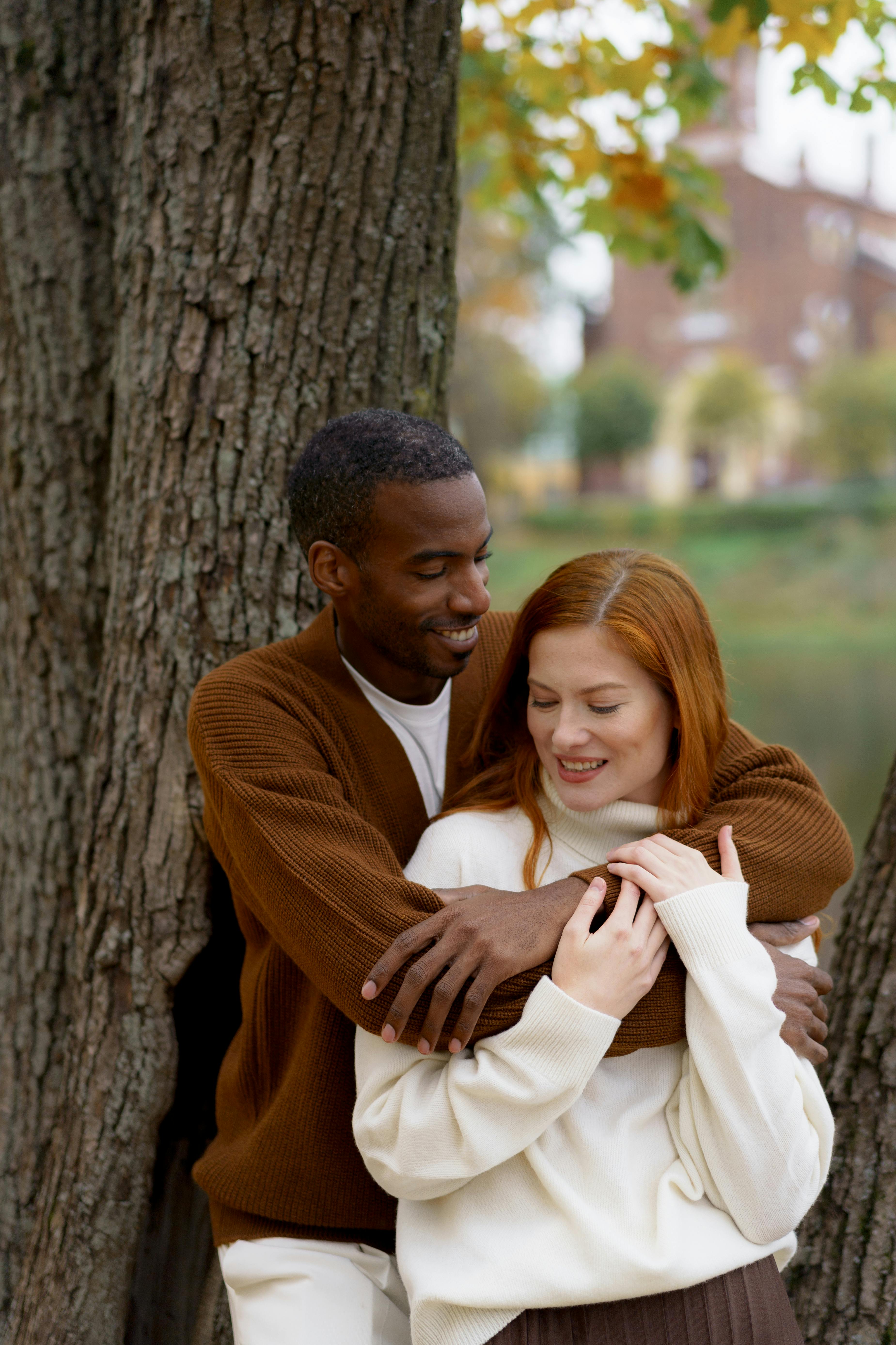 Black Couples Hugging In Ta Park Photos, Download The BEST Free Black ...
