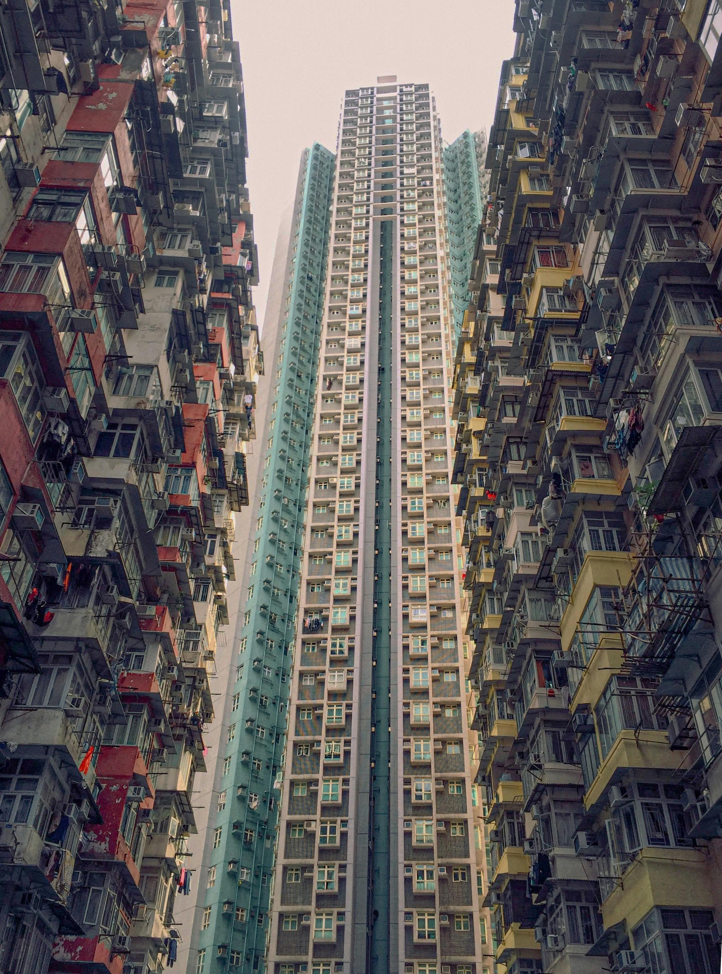 Low-Angle Shot of High Rise Buildings in Hong Kong · Free Stock Photo