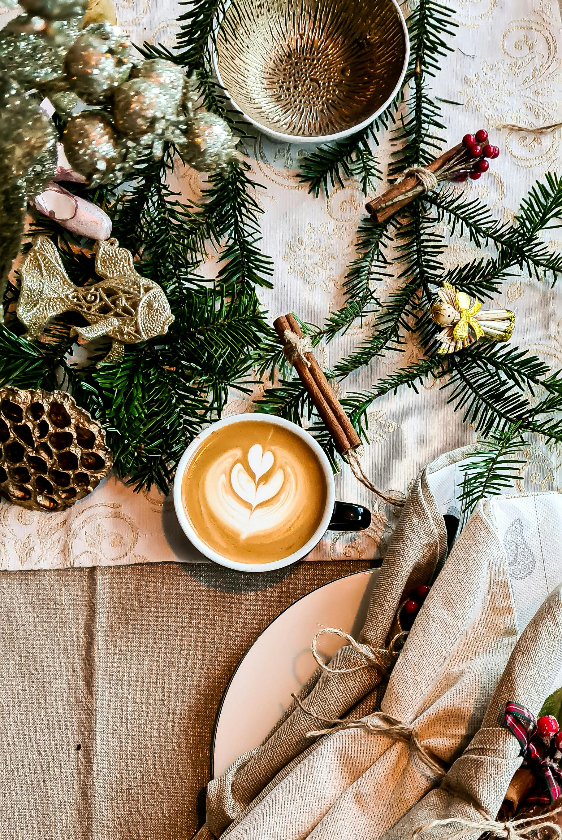 Top View of a Coffee on the Table · Free Stock Photo